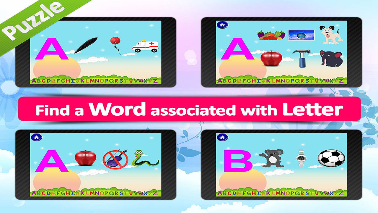 Tap and learn ABC, Preschool kids game to learn alphabets, phonics with animation and sound lite ...