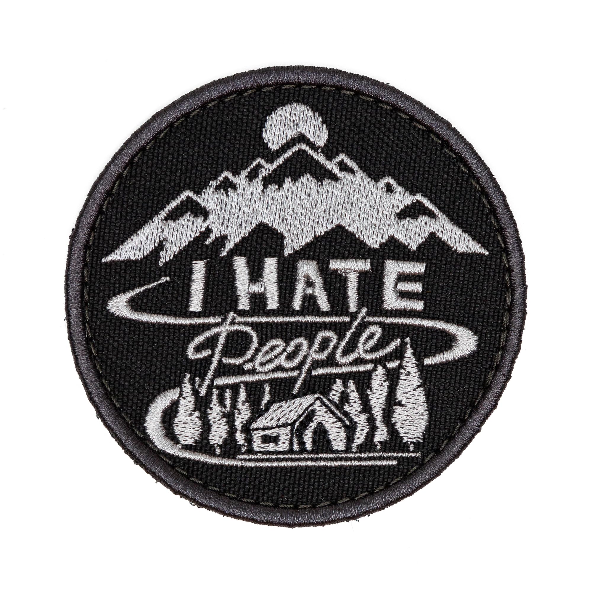 Amazon.com: SHEVRONS I Hate People Tactical Funny Morale Patch for Hats ...