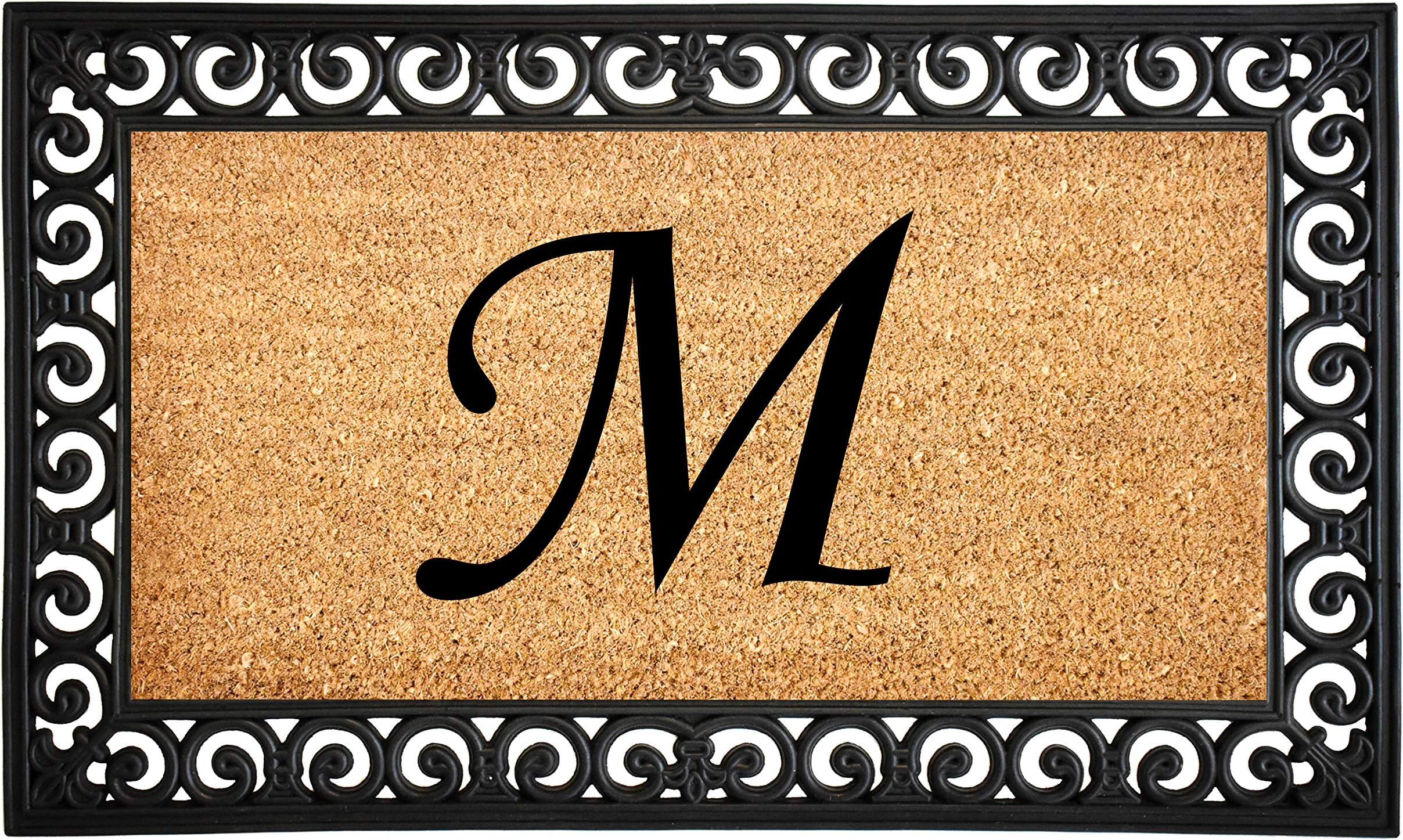 Amazon.com : Calloway Mills 180041925W Monogram Insert Doormat 19" x 25 ...