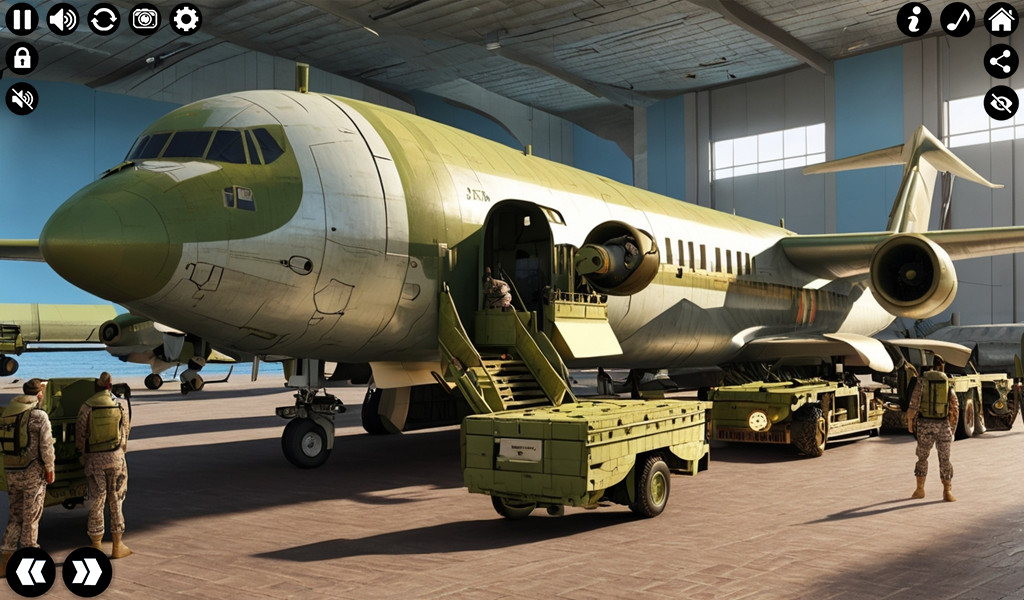 US Army Cargo Transport Plane Simulator Games - Military Cargo Airplane ...