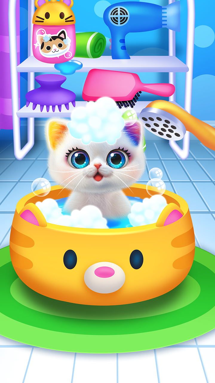 Pet Kitty Cat - Virtual Pet Cats and Kitten Tamagotchi Simulator Games ...