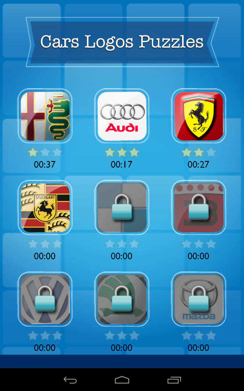 Car Logos Quiz Slide Puzzles - App on Amazon Appstore
