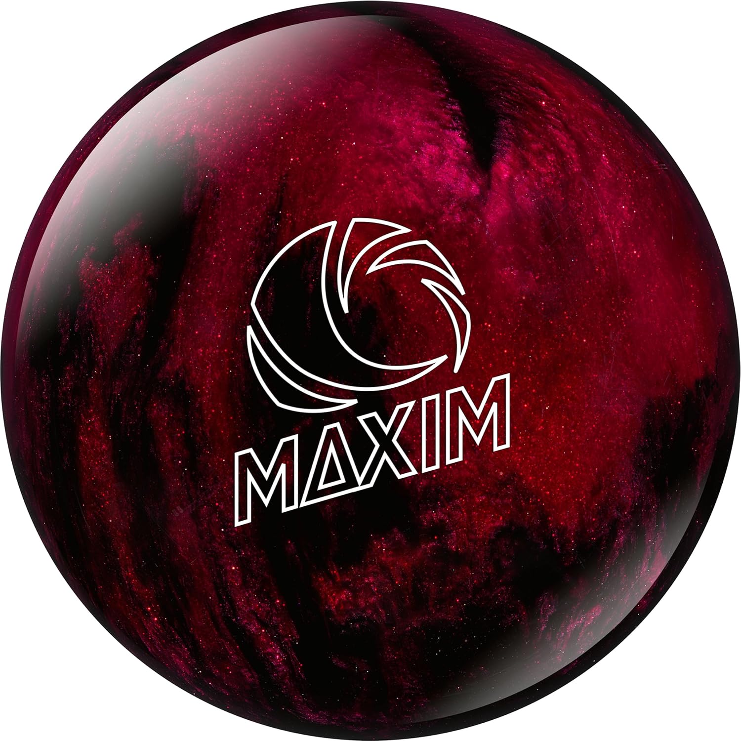 Amazon.com : Ebonite Maxim Bowling Ball, Black/Red Sparkle, 11-Pound ...