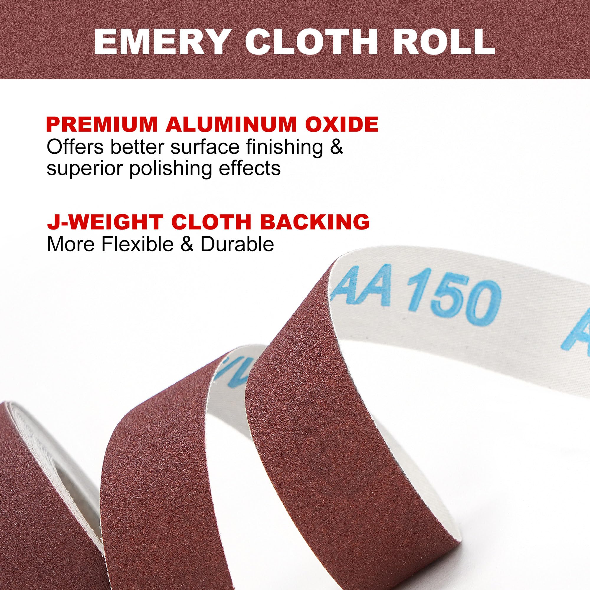 Snapklik.com : LotFancy Emery Cloth Roll, 5 Grits Sandpaper Assortment ...