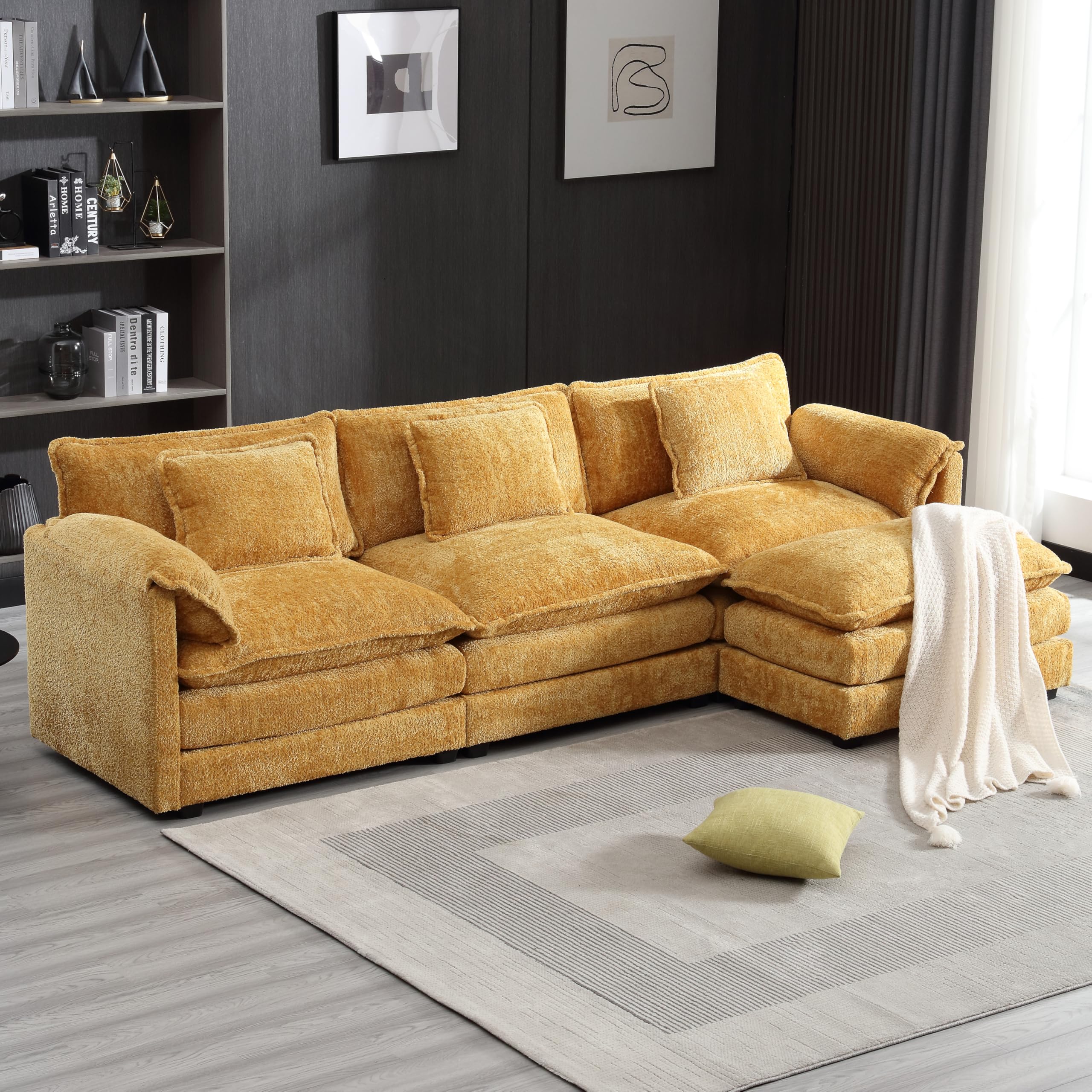 Amazon.com: OUEEEDD Sectional Couches for Living Room,Oversized Modular ...