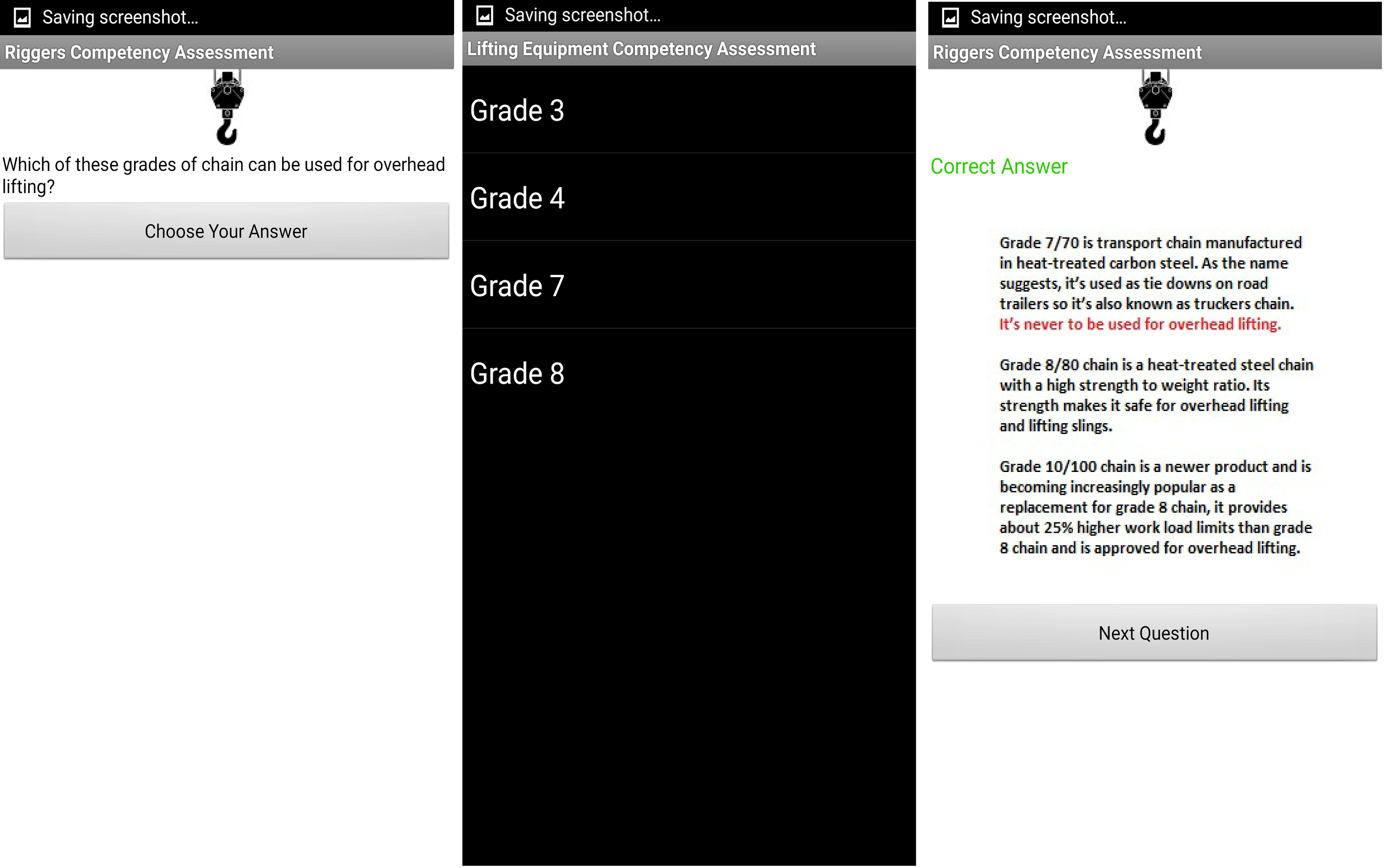 Riggers Competency Assessment - App on the Amazon Appstore