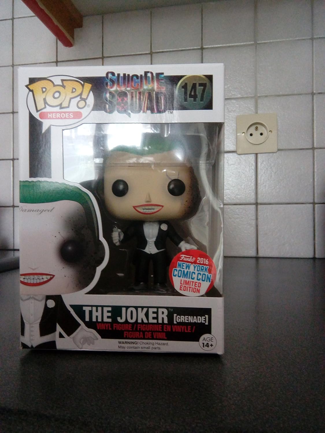 Funko 2016 NYCC Exclusive Pop! Heroes Suicide Squad Joker Grenade #147 ...