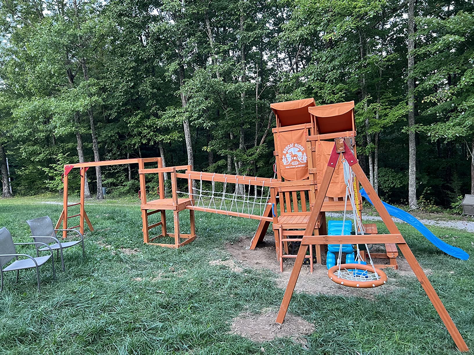 $87/mo - Finance Little Tikes Bobcat Ridge Wood Backyard Playset Climb ...