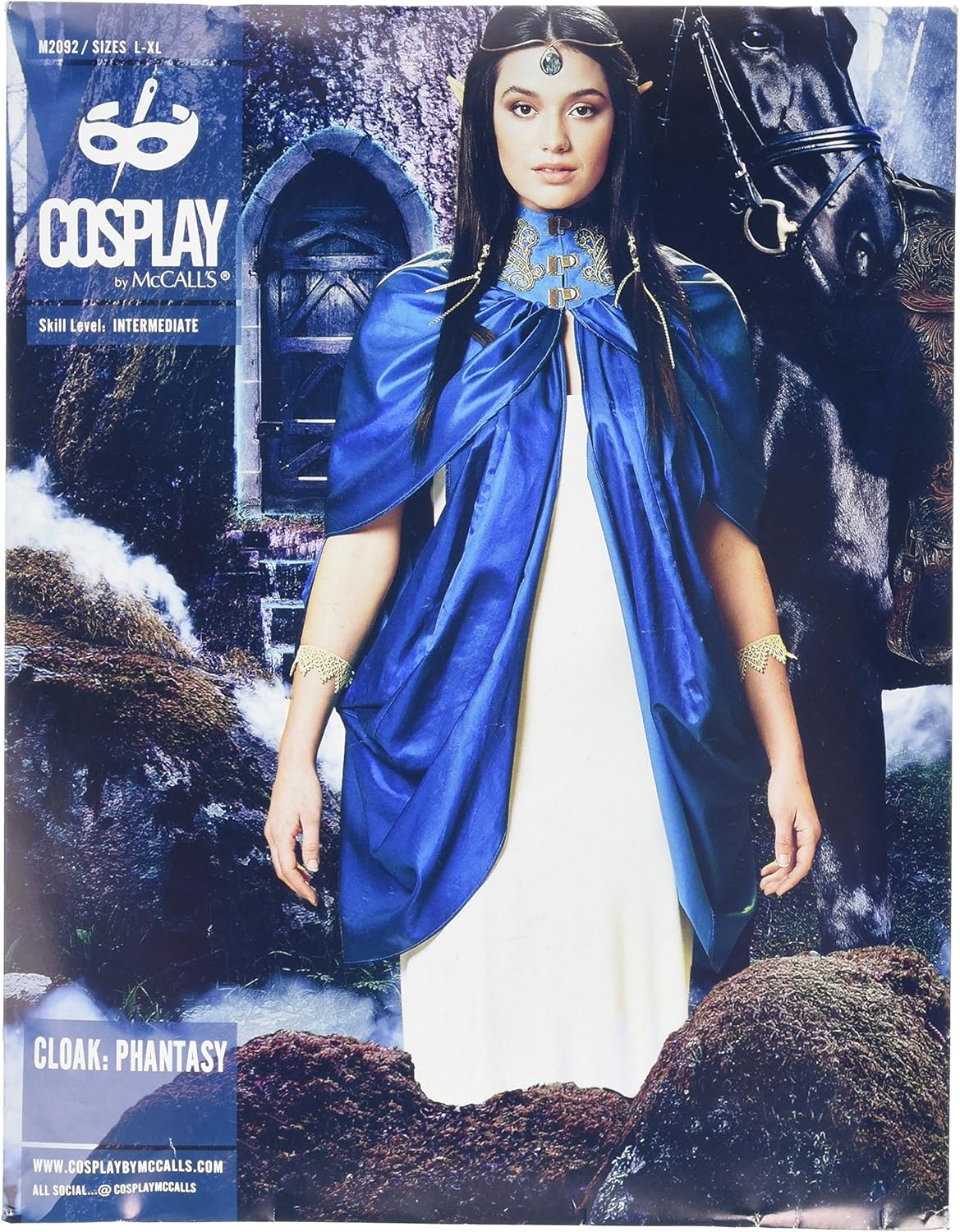 Amazon.com: Cosplay By McCall's Cloak Phantasy Capes, Multi-Colour ...