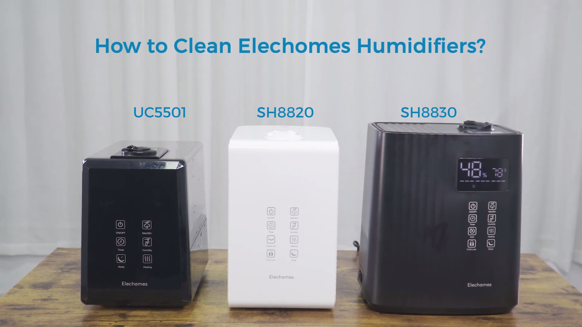 Watch How to clean Elechomes SH8820, SH8830, UC5501 humidifiers? on ...