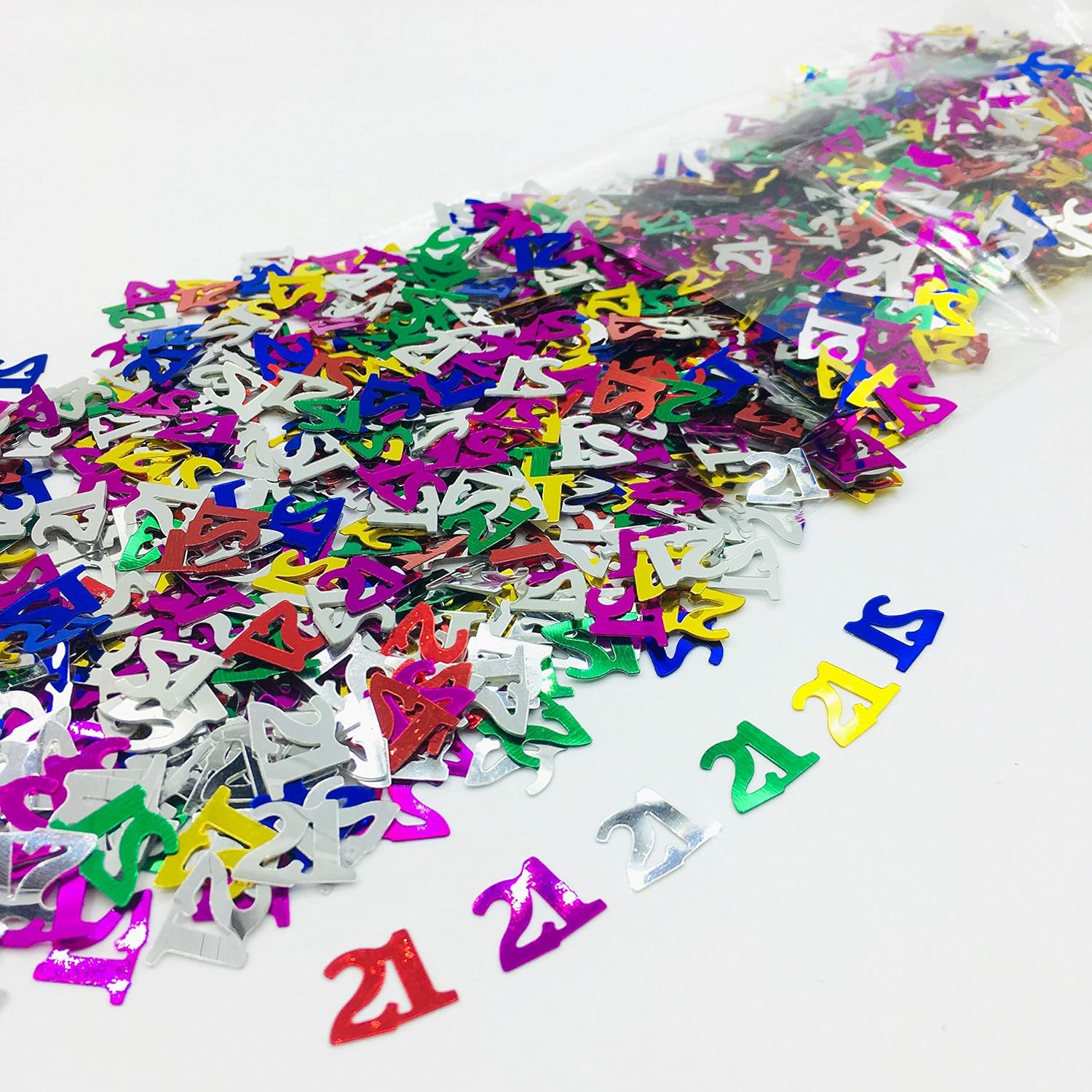 Amazon.com: 21 Confetti Birthday Anniversary-Confetti for 21th Birthday ...