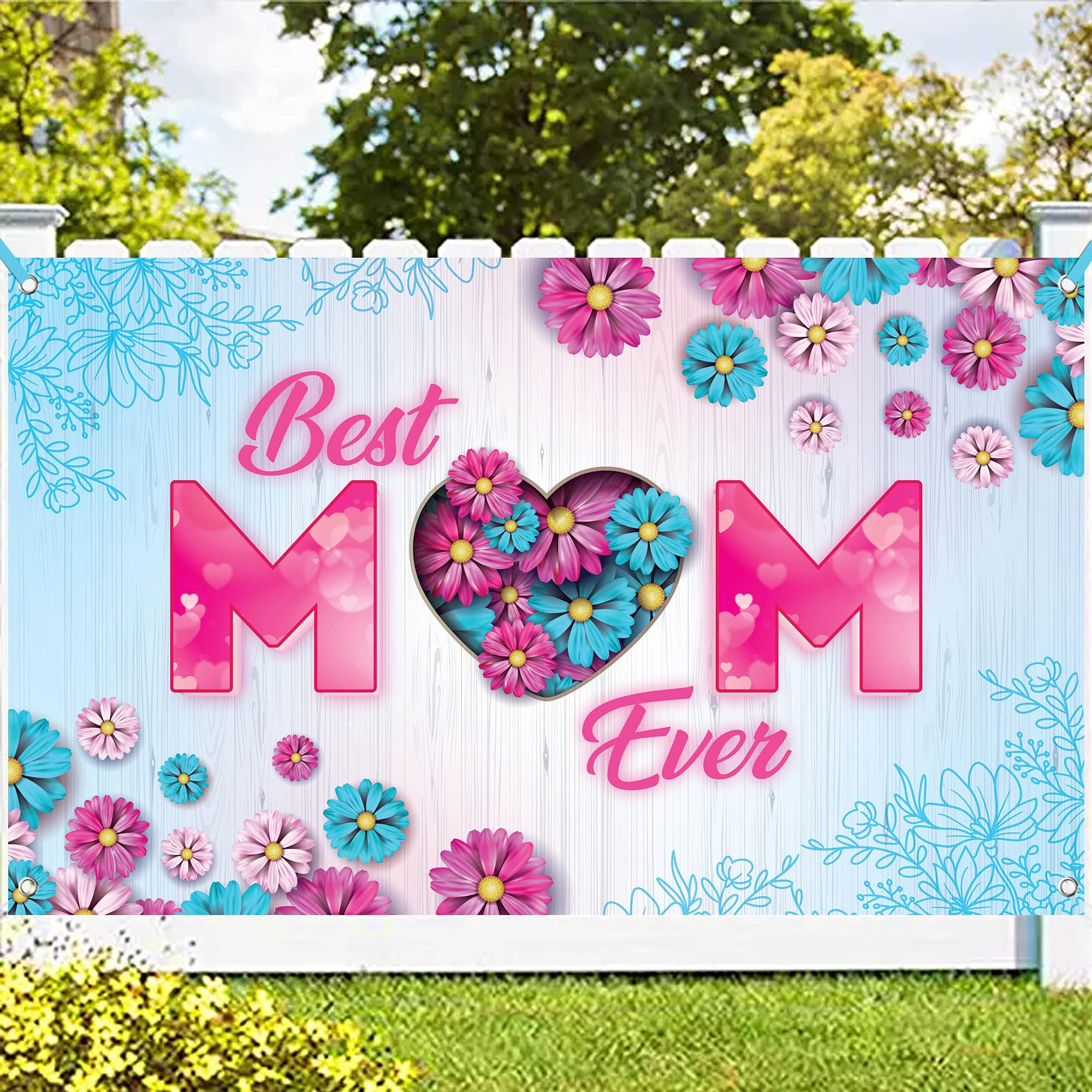 Amazon.com: Happy Mothers Day Banner,Large - 71×45 Inch Mother's Day ...