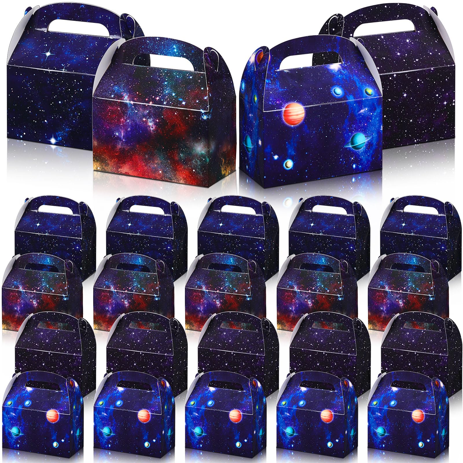 Amazon.com: Nezyo 24 Pcs Space Gift Boxes Small Galaxy Gable Boxes ...