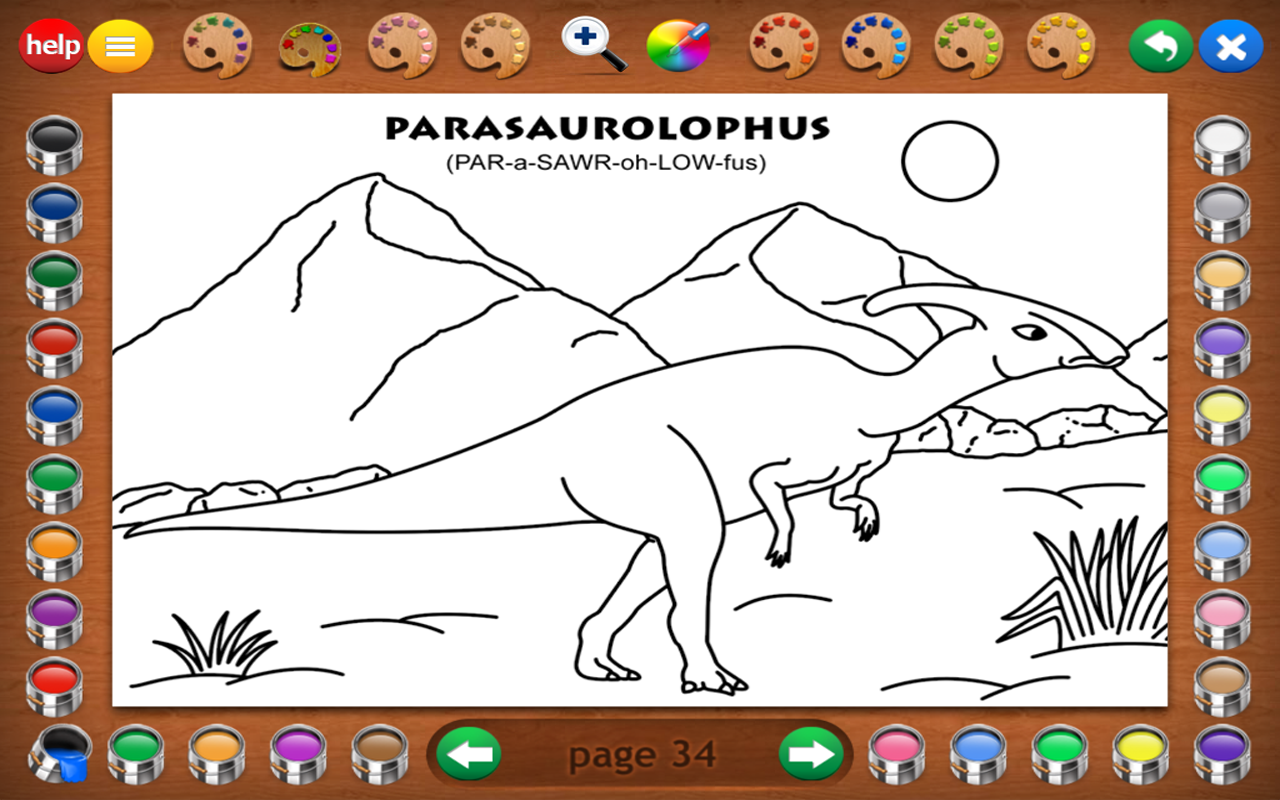 Coloring Book 2: Dinosaurs - App on Amazon Appstore