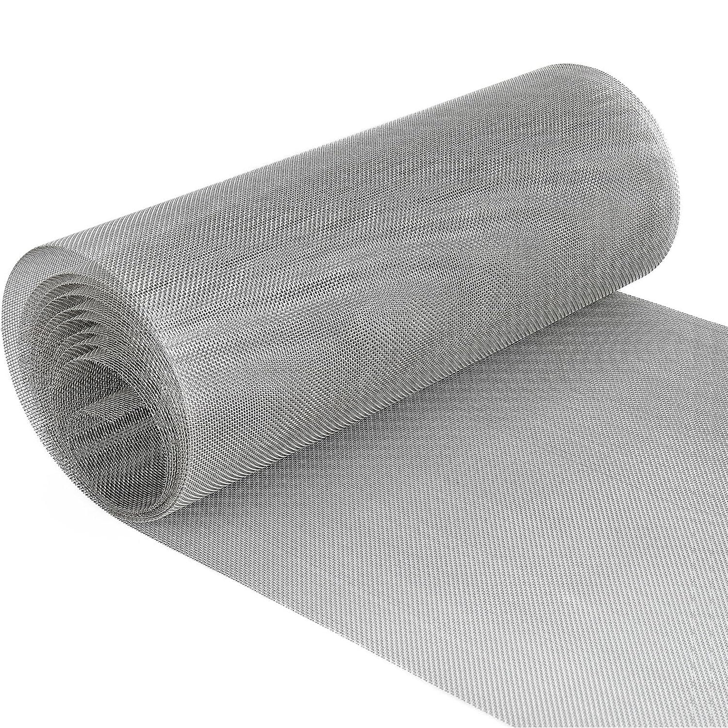 Amazon.com: 304 Stainless Steel Woven Metal Mesh, Heat Resistant Wire ...