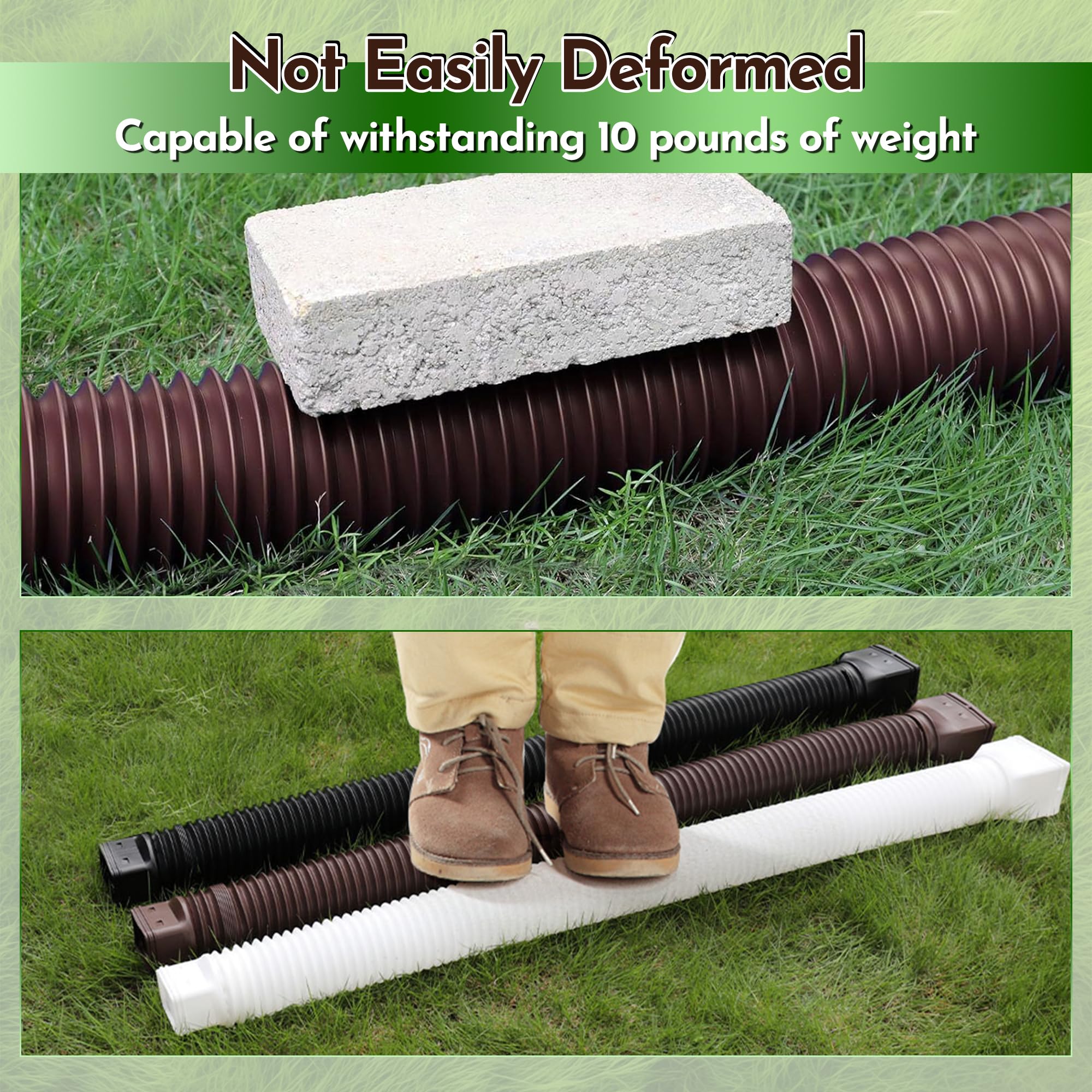 Snapklik.com : GQIRIL Rain Gutter Downspout Extensions - 2 Pack ...