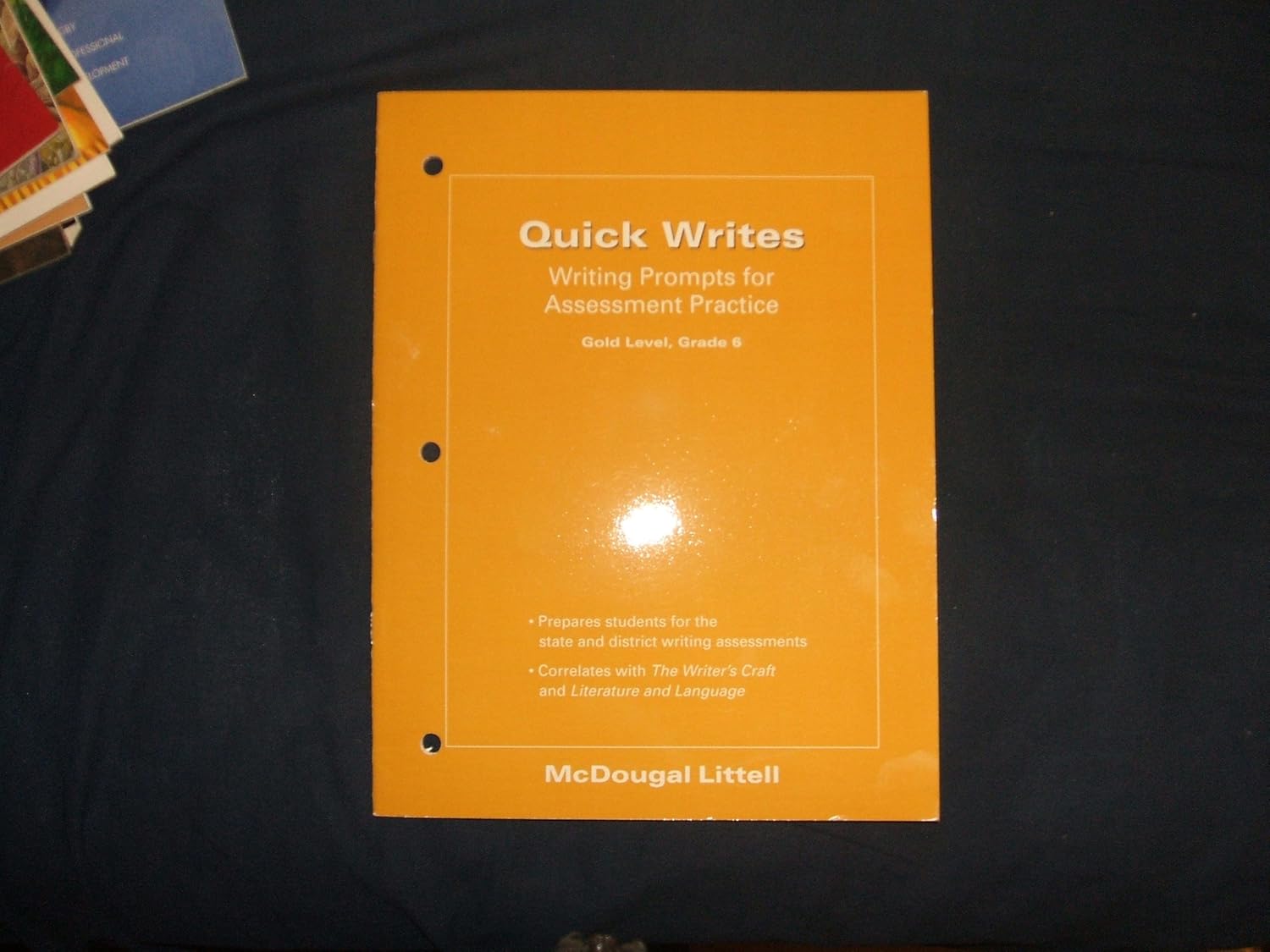 The Writer's Craft; Tests and Writing Assessment Prompts (Gold Level ...