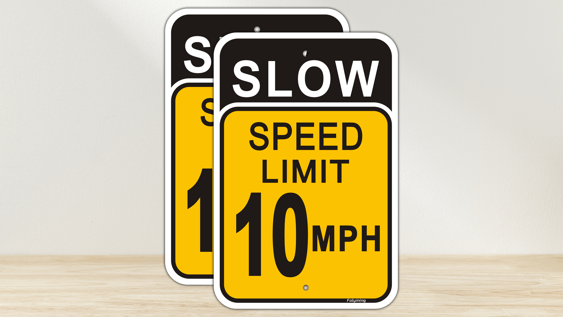 Neighborhood Speed Signs Speed Limit 15 MPH Signs - 4 Pack Reflective ...