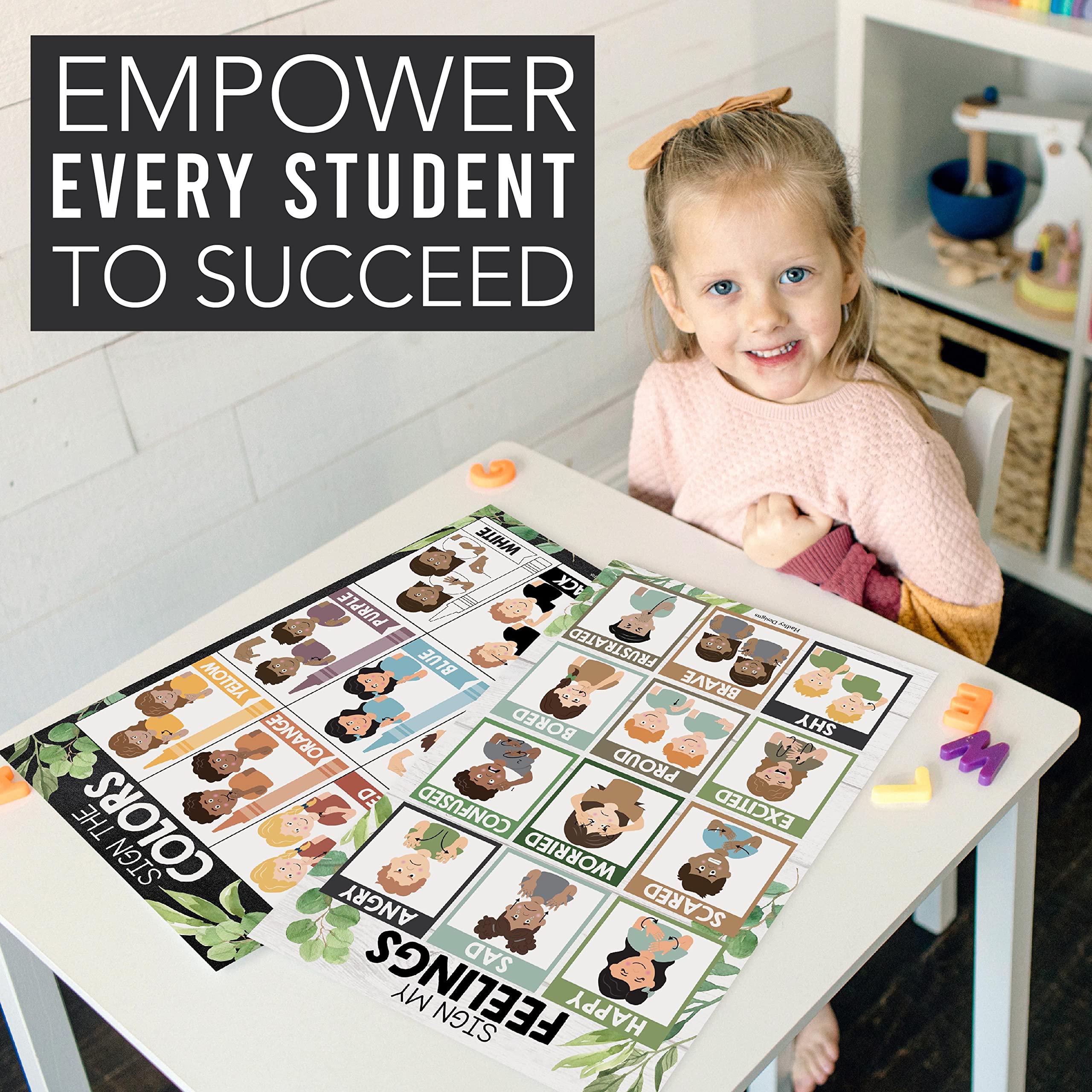 Snapklik.com : Hadley Designs Sign Language Posters For Classroom Decor ...