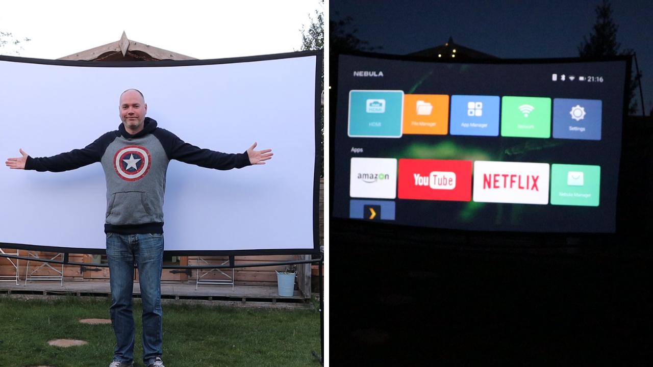 Watch Easy to put up/take down, great screen on Amazon Live