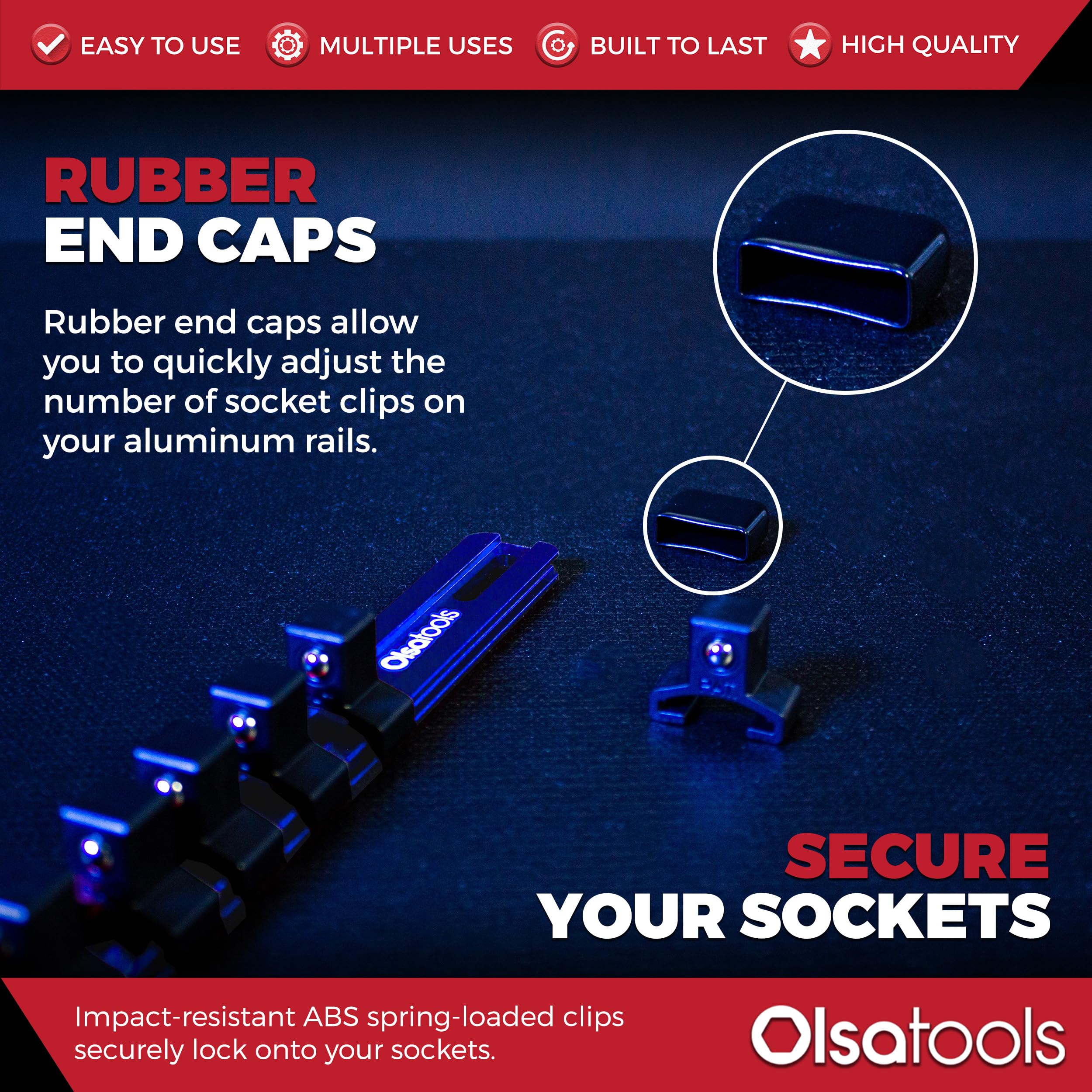 Snapklik.com : Olsa Tools Socket Organizer - 1/2-Inch Drive Socket ...