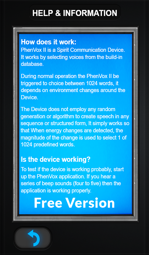 Phenvox II Free Spirit Box - App on Amazon Appstore