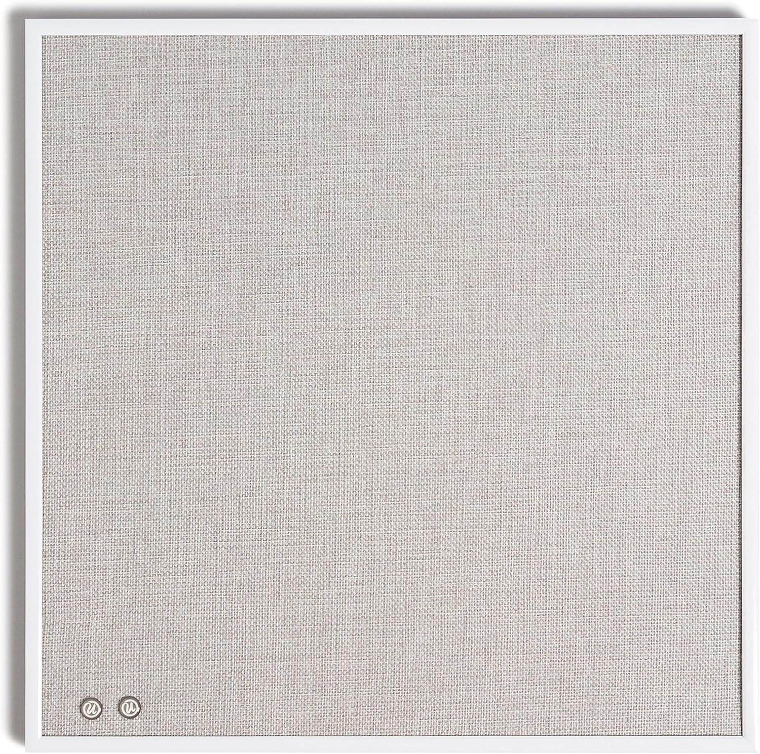 Amazon.com: U Brands Farmhouse Linen Bulletin Board, 14"x14", White ...