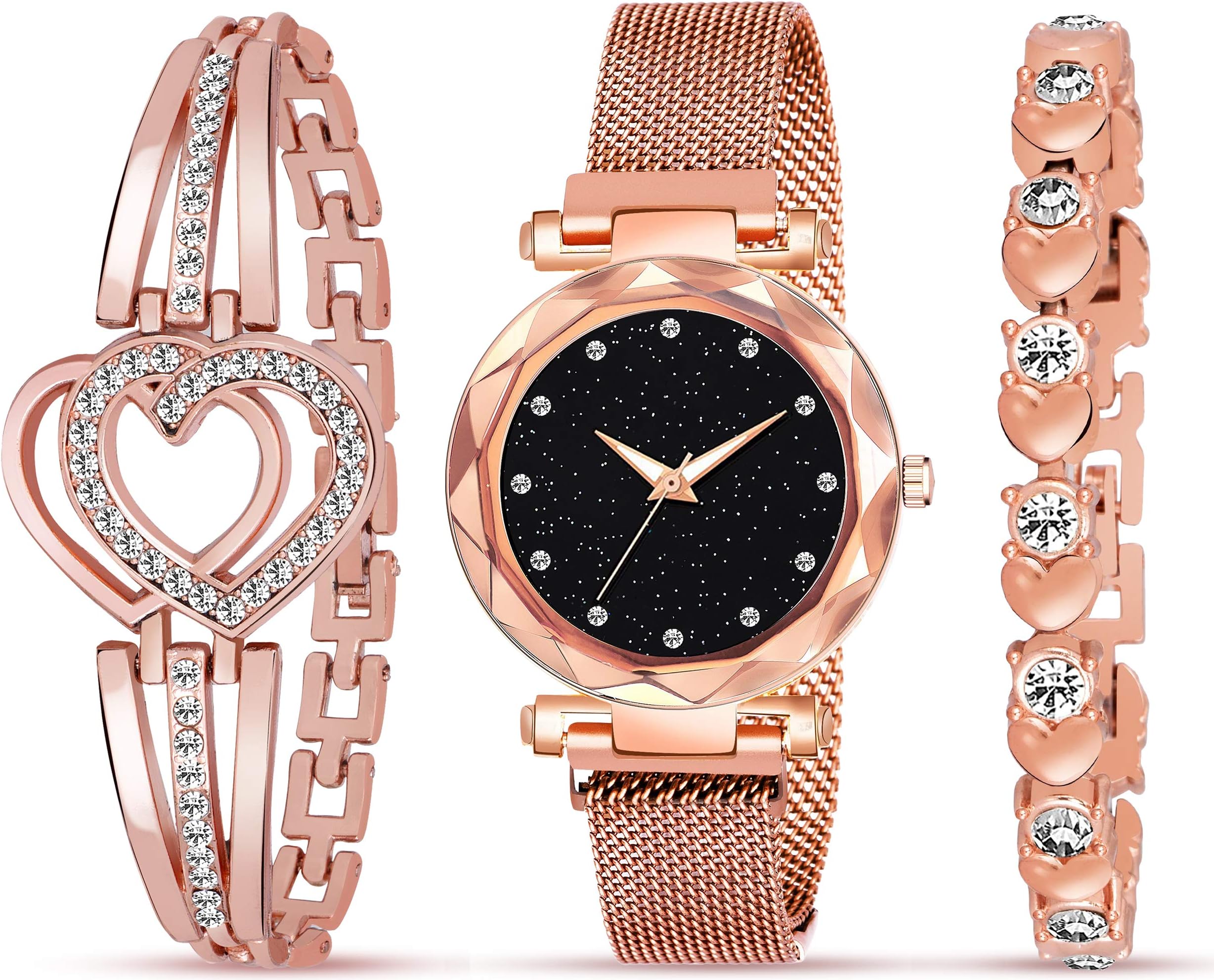 Mikado Evergreen Bracelet Style Combo Set for Girls Analog Watch - for ...