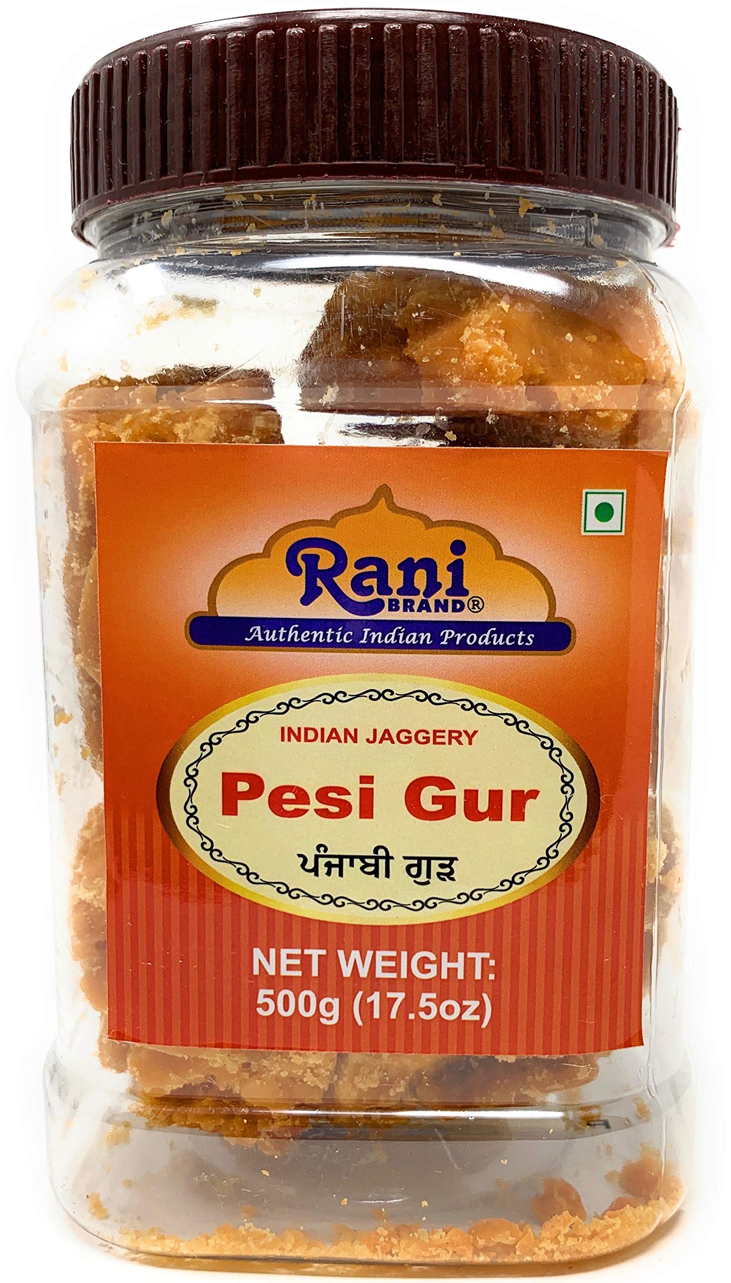 Amazon.com : Rani Pesi Gur (Jaggery) Indian Unrefined Raw Cane Sugar 17 ...