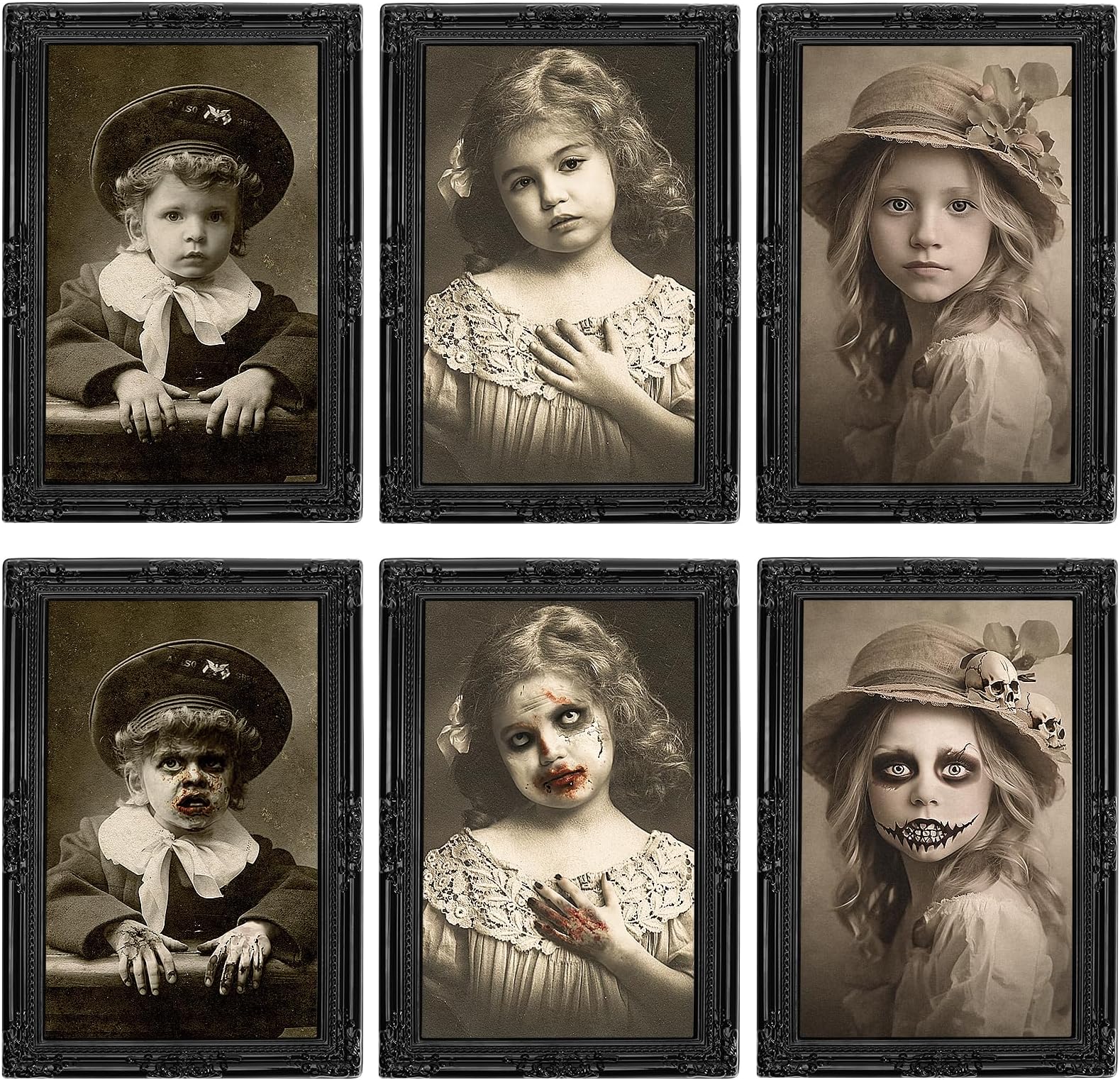 Amazon.com: Amscan Printed Paper Dark Manor Frame Cutouts - 5.5"-13 ...