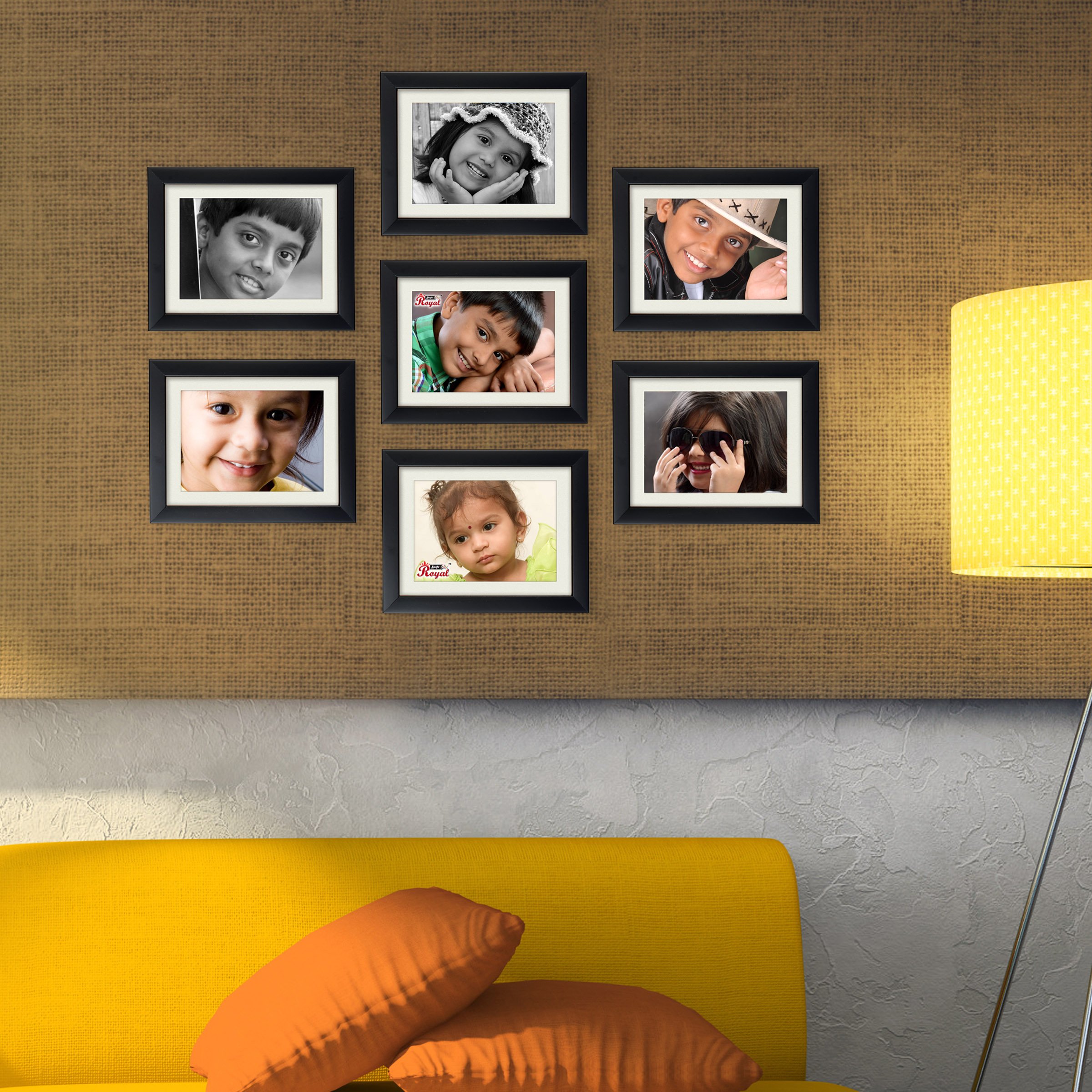 Ajanta Royal Classic Set of 7 Individual Photo Frames (7-6x8 Inch) : A ...