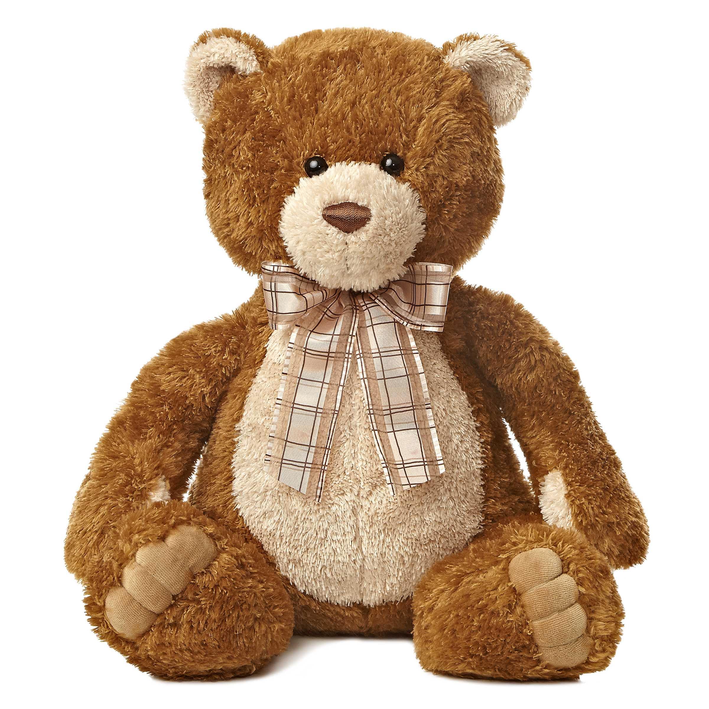 Amazon.com: Aurora® Snuggly Bear Brown Sugar™ Stuffed Animal ...