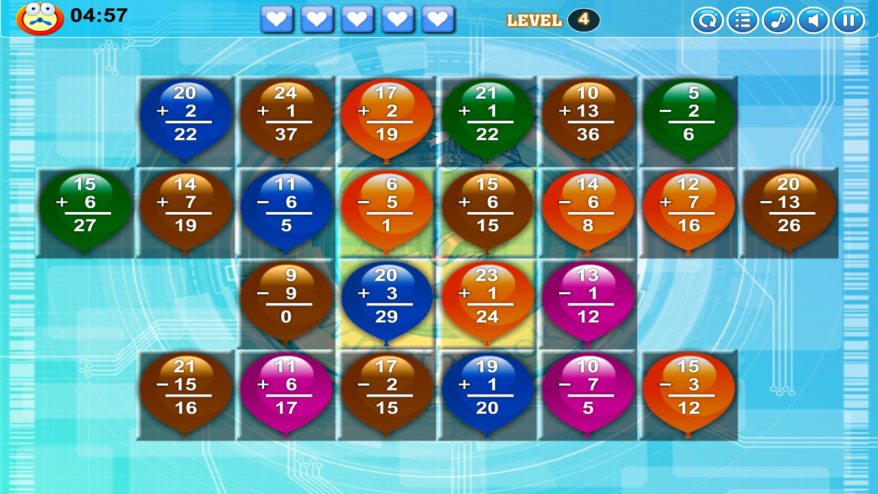 Math Balloons Addition Subtraction - App on Amazon Appstore