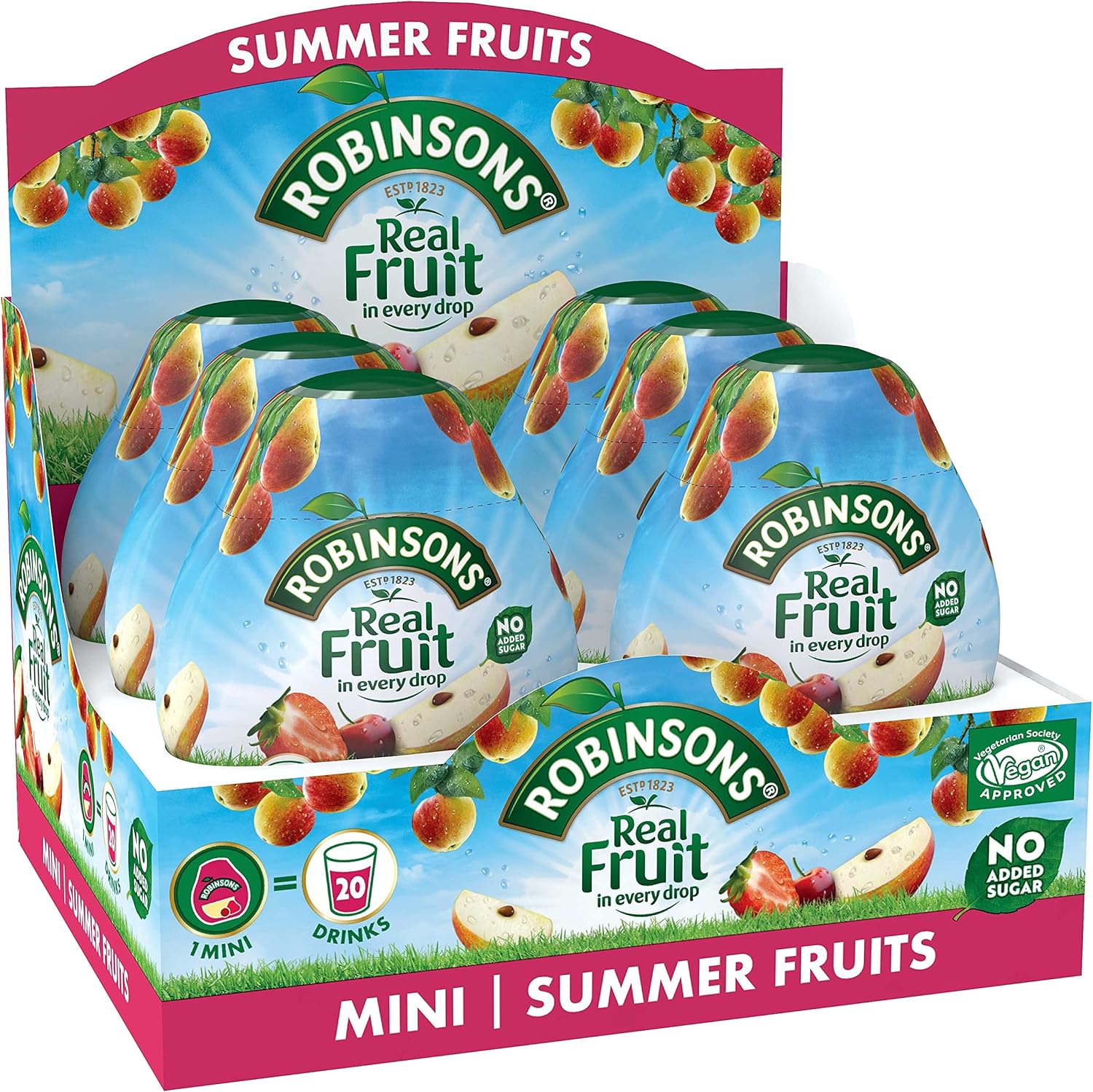 Robinsons Squash'D Frutas De Verano Sin Adición De Azúcar (66ml ...