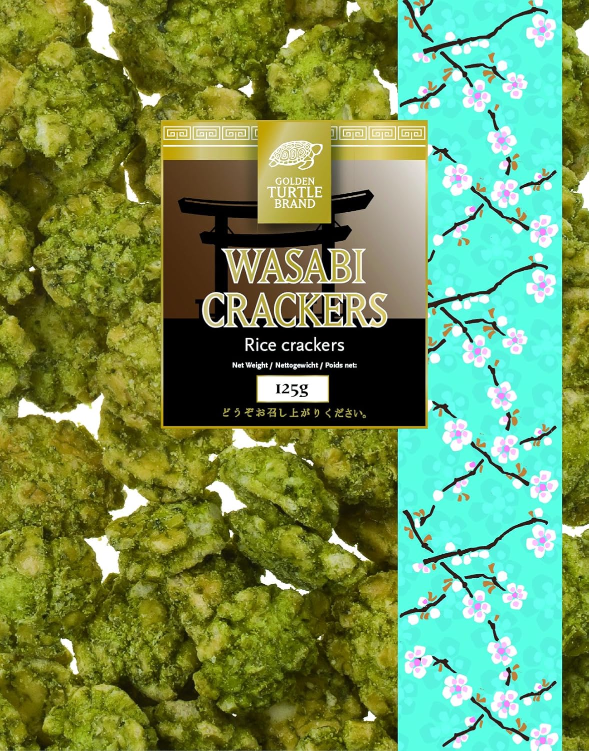 Golden Turtle Wasabi-Reiscrackers 125 g : Amazon.de: Lebensmittel ...
