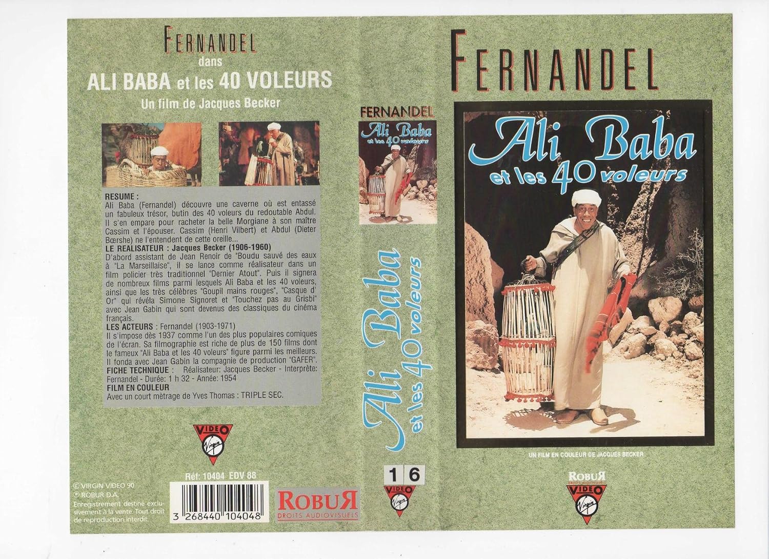 Ali Baba Et Les 40 Voleurs [VHS] : Fernandel, Fernandel: Amazon.fr: DVD ...