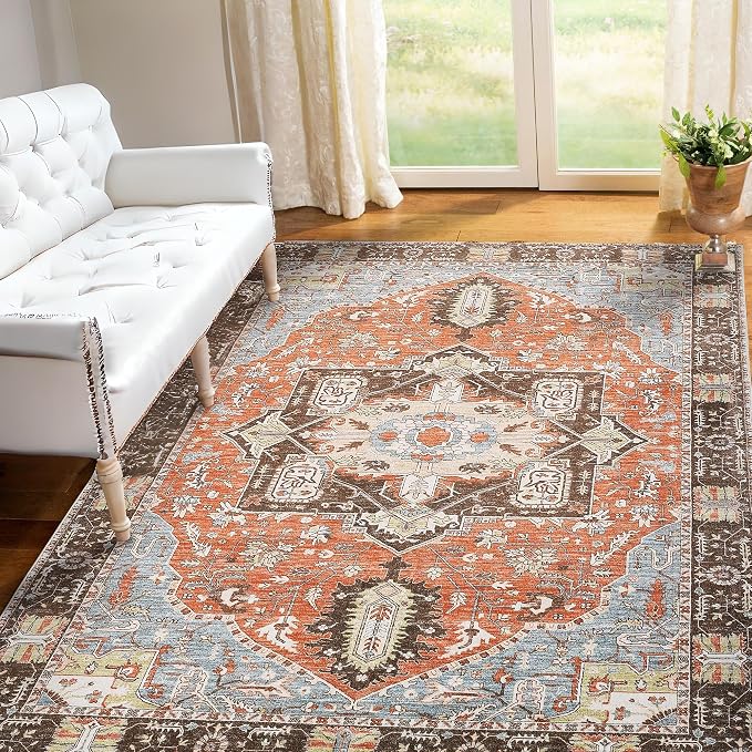 Amazon.com: WESTLOOM Boho Rugs 8x10 Washable Rug for Bedroom Large Area ...