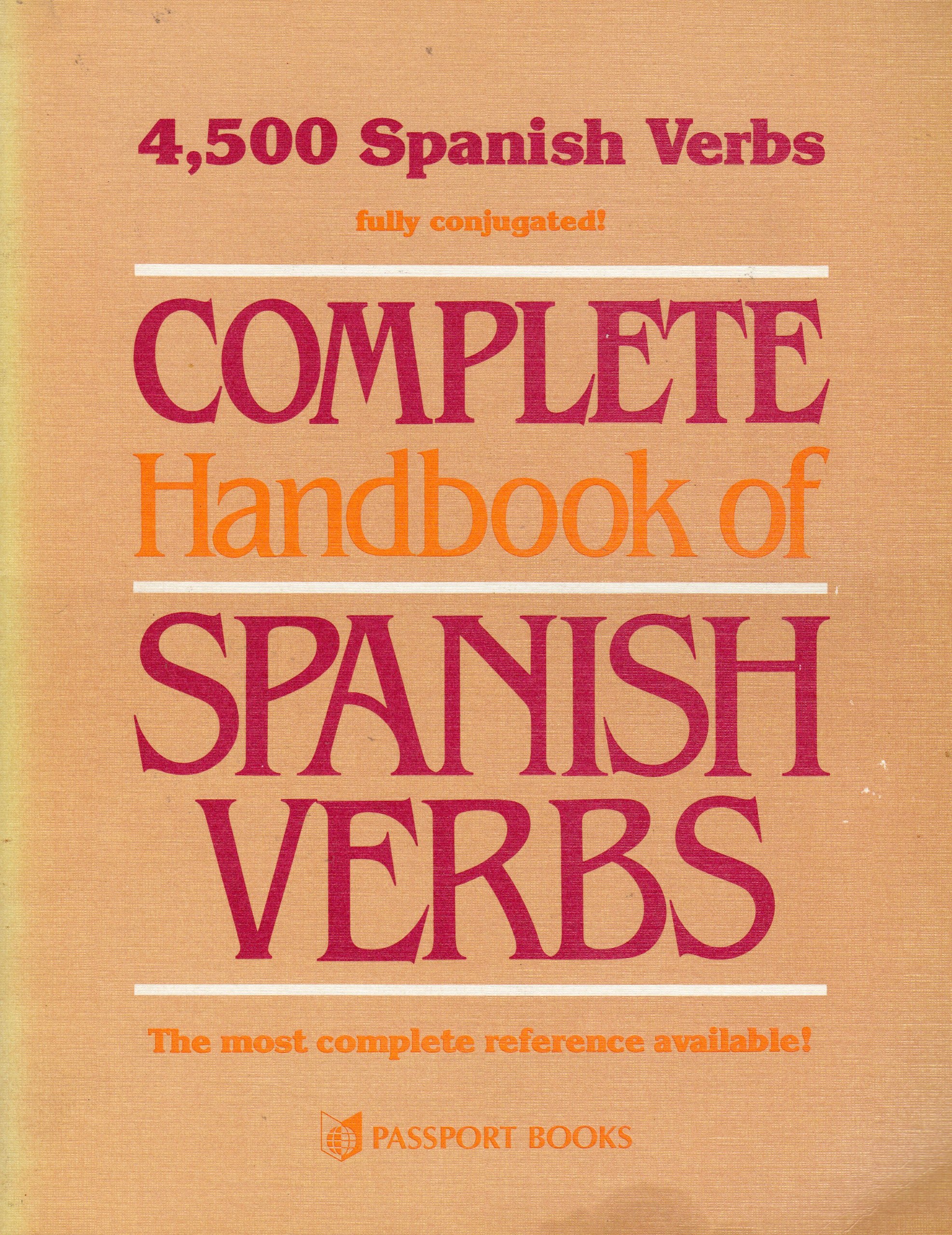 Amazon.com: Complete Handbook of Spanish Verbs (English and Spanish ...
