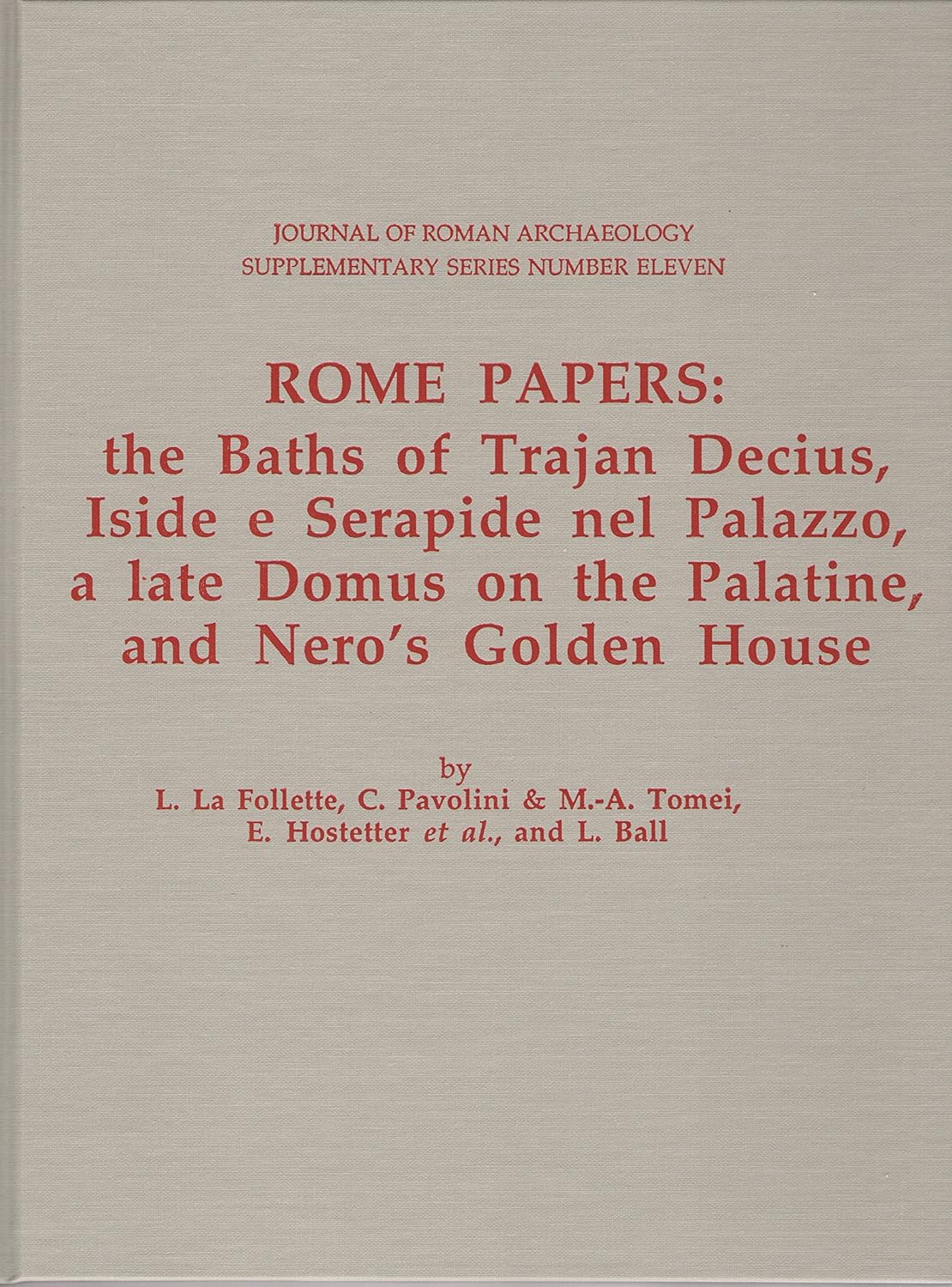 Rome Papers: The Baths of Trajan Decius Inside Eserapide Nel Palazzo a ...