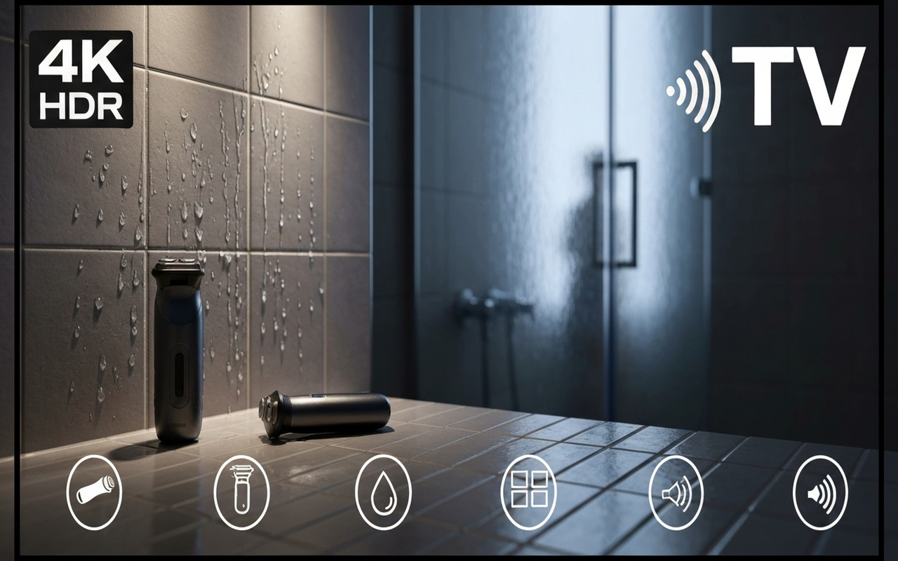 Shaver Buzz Bathroom Tile Echo – Noise Blocker | 4K Smart TV Chill Loop ...