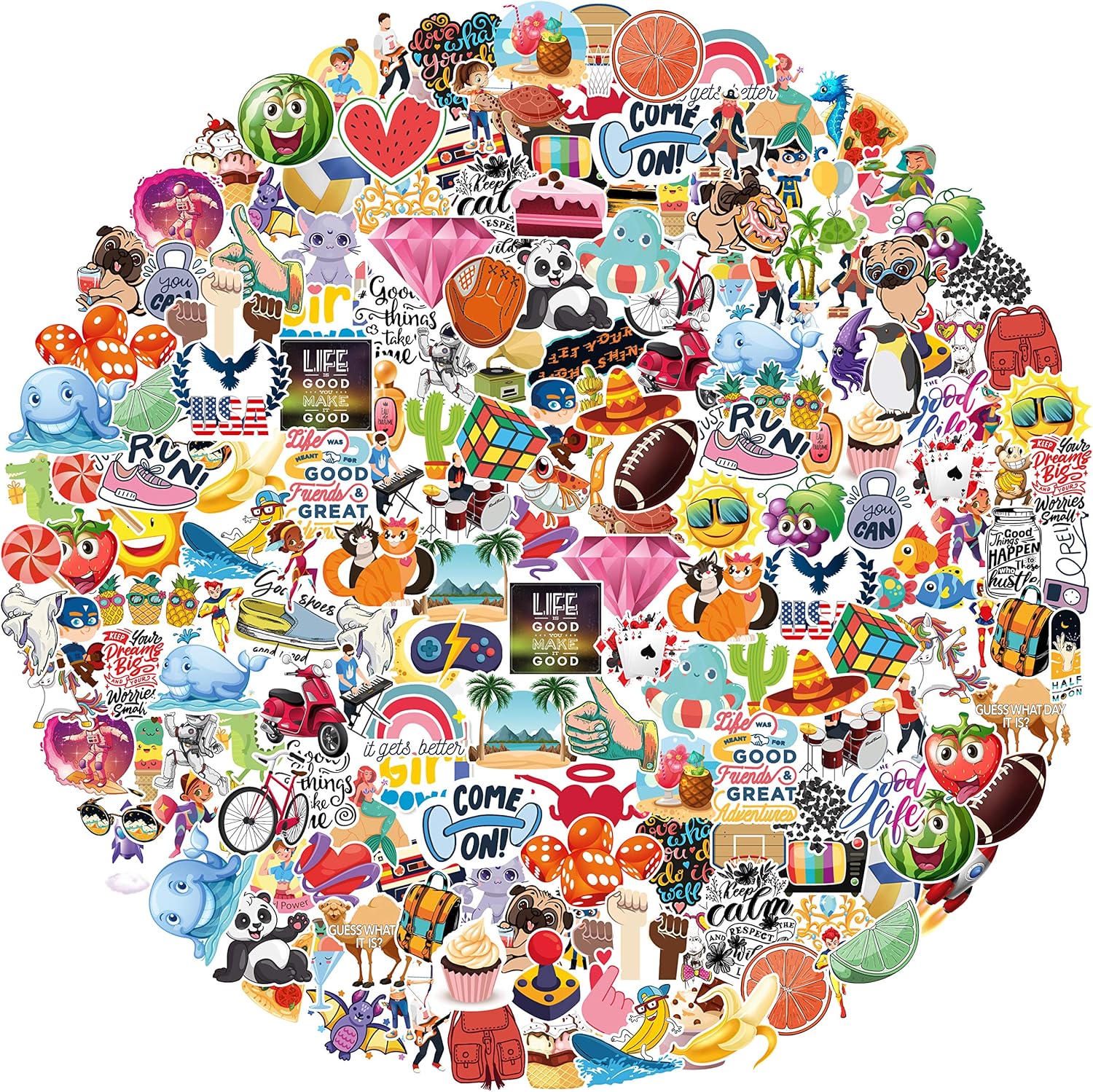 Amazon.com: 50 Pack VSCO Stickers for HydroFlask - Cute & Trendy Vsco ...