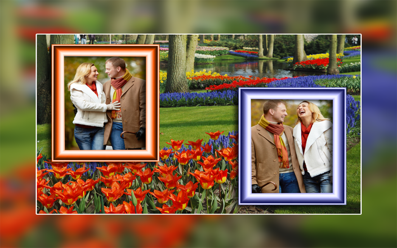 Dual Picture Frame Traditional Double Sided Frame With Panel
