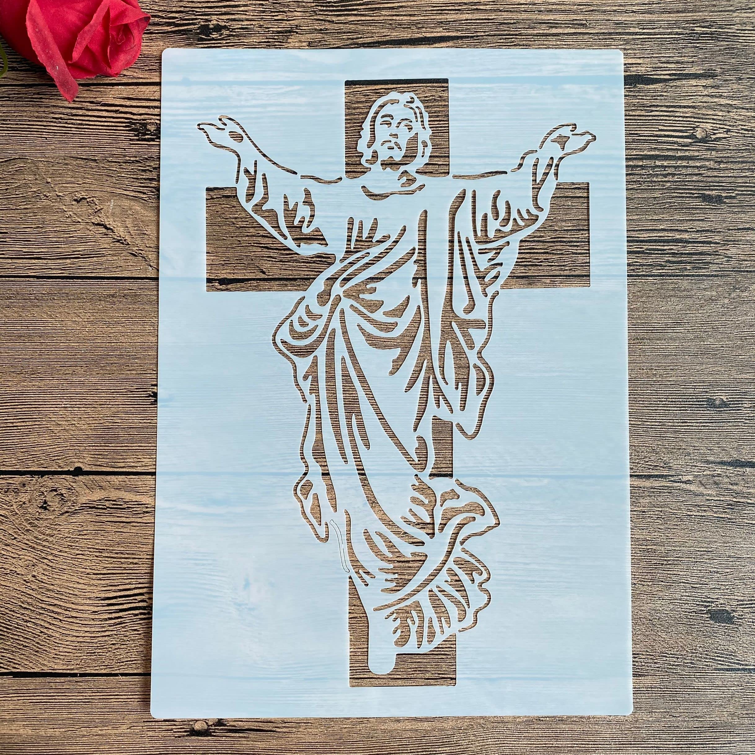 Jesus Drawing Stencils