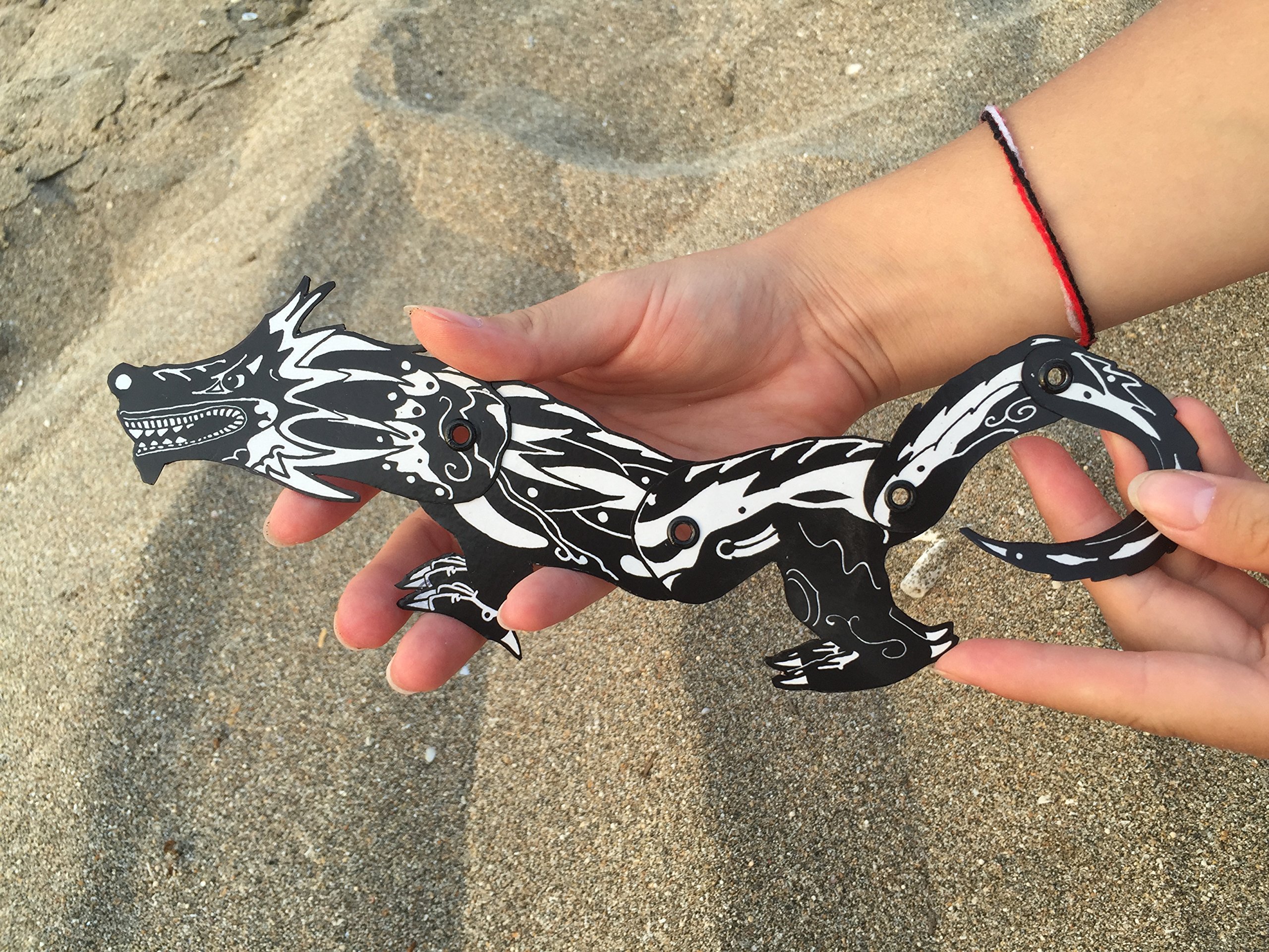 Buy Dragon - articulated paper doll, dragon puppet, mythical animal ...