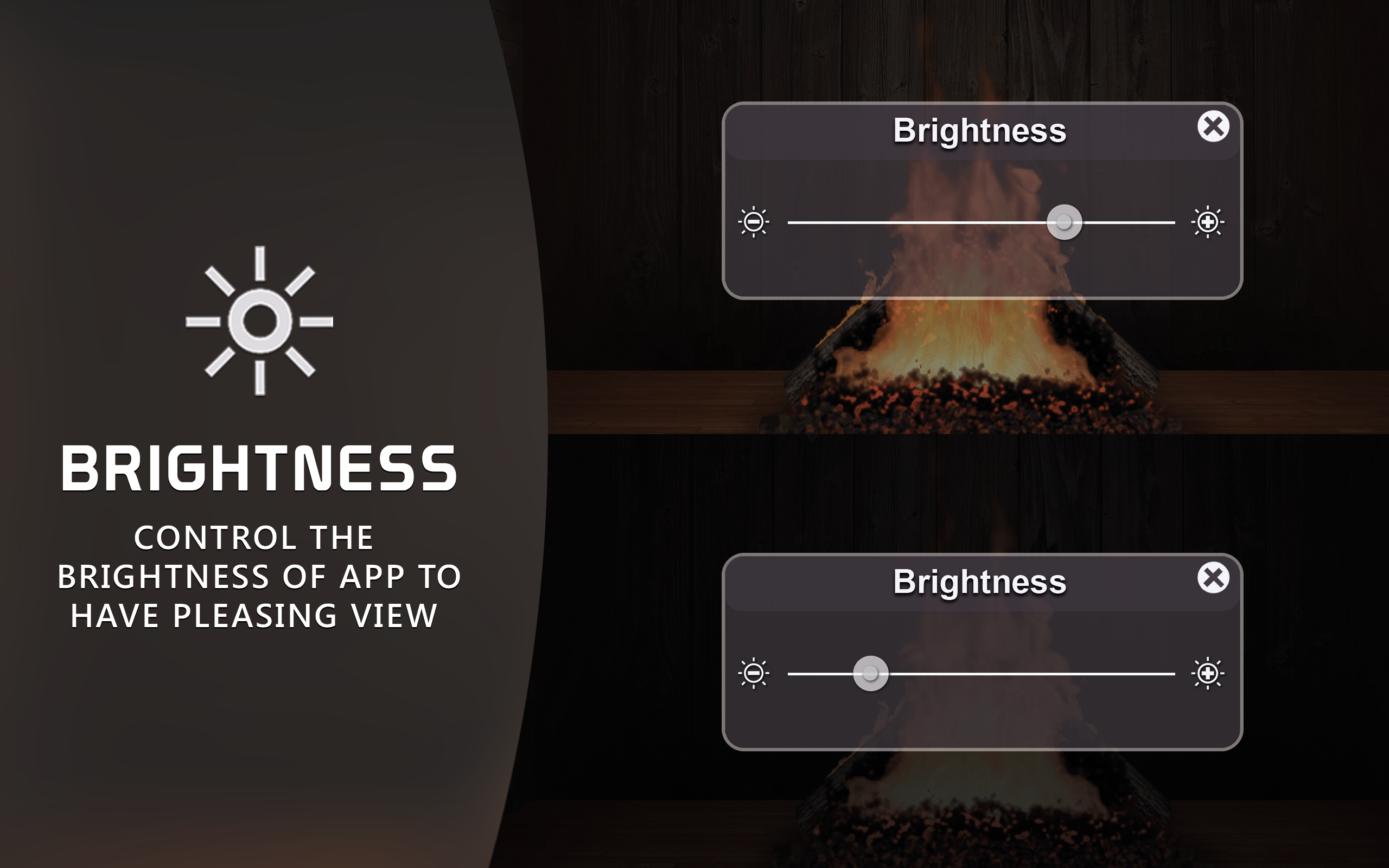Virtual Fire Logs HD - TV theme to spend romantic night with your ...
