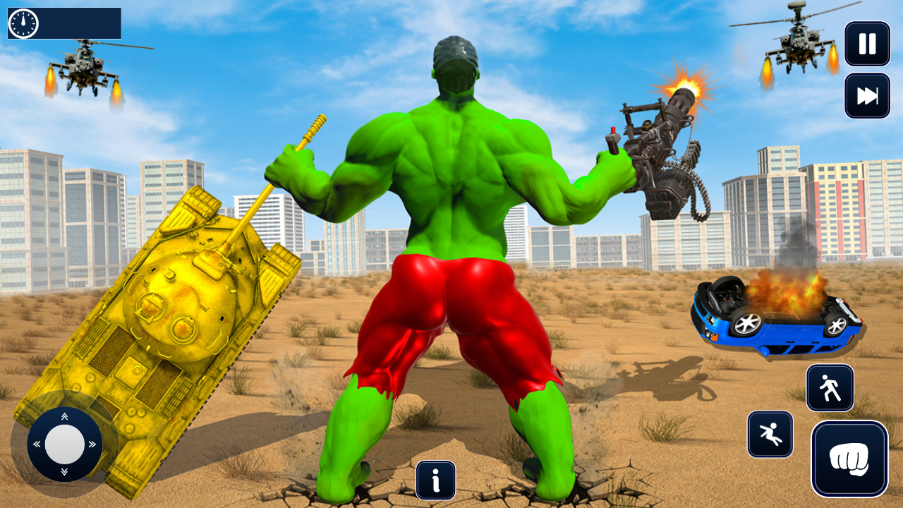 Real Open World Amazing Muscle Monster Urban City Rampage Fighting Hero ...