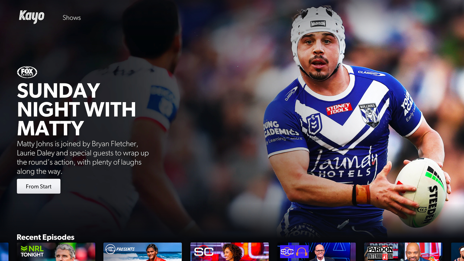 Kayo Sports - App on Amazon Appstore