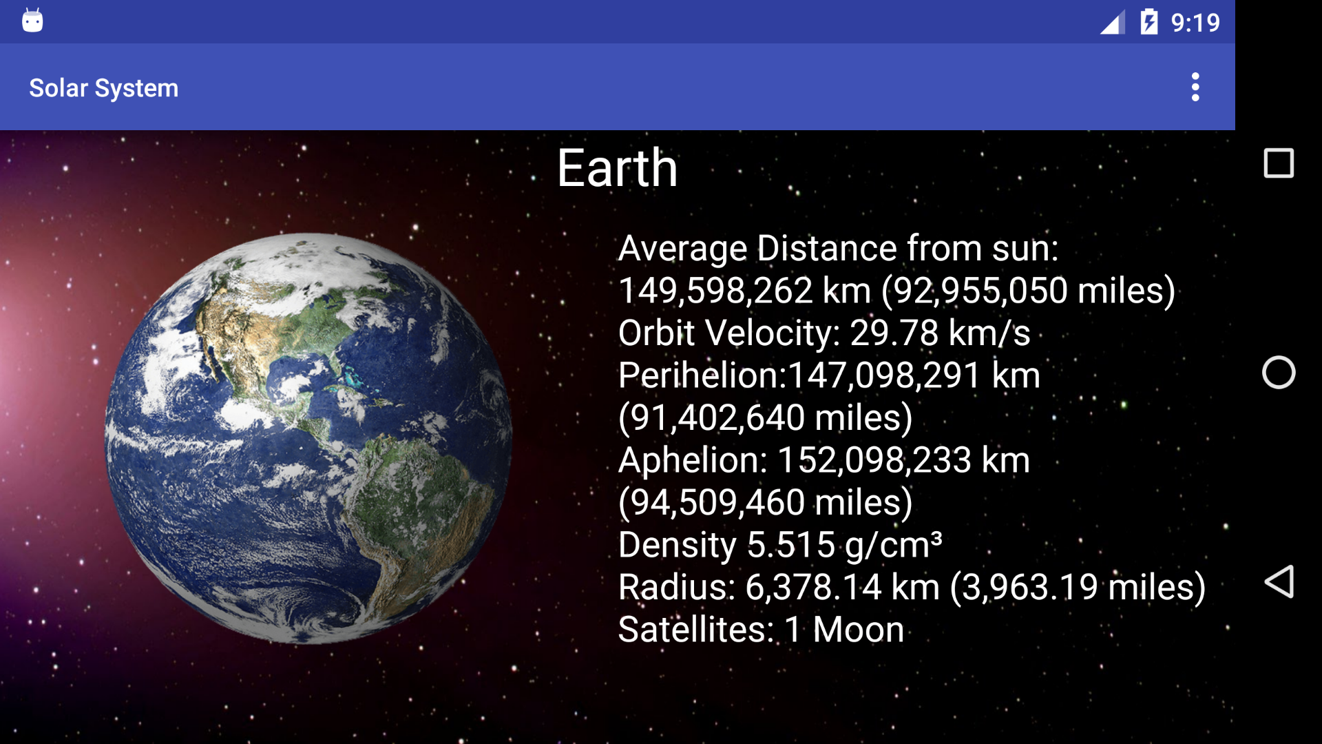 Solar System - App on Amazon Appstore