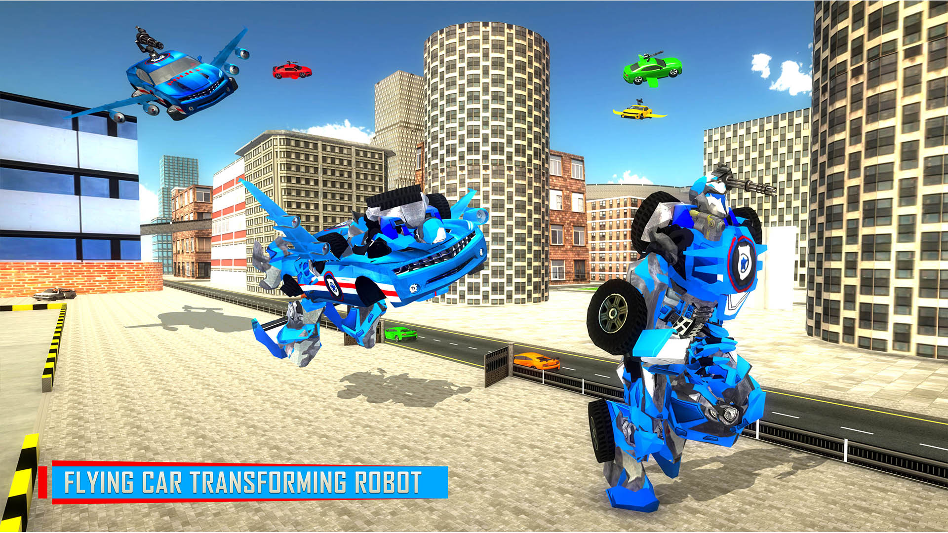 US Police Transform Robot Car Cop Flying Car Wars - App on Amazon Appstore