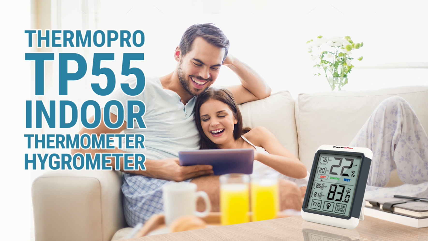 Watch ThermoPro TP55 Room Thermometer Humidity Meter on Amazon Live
